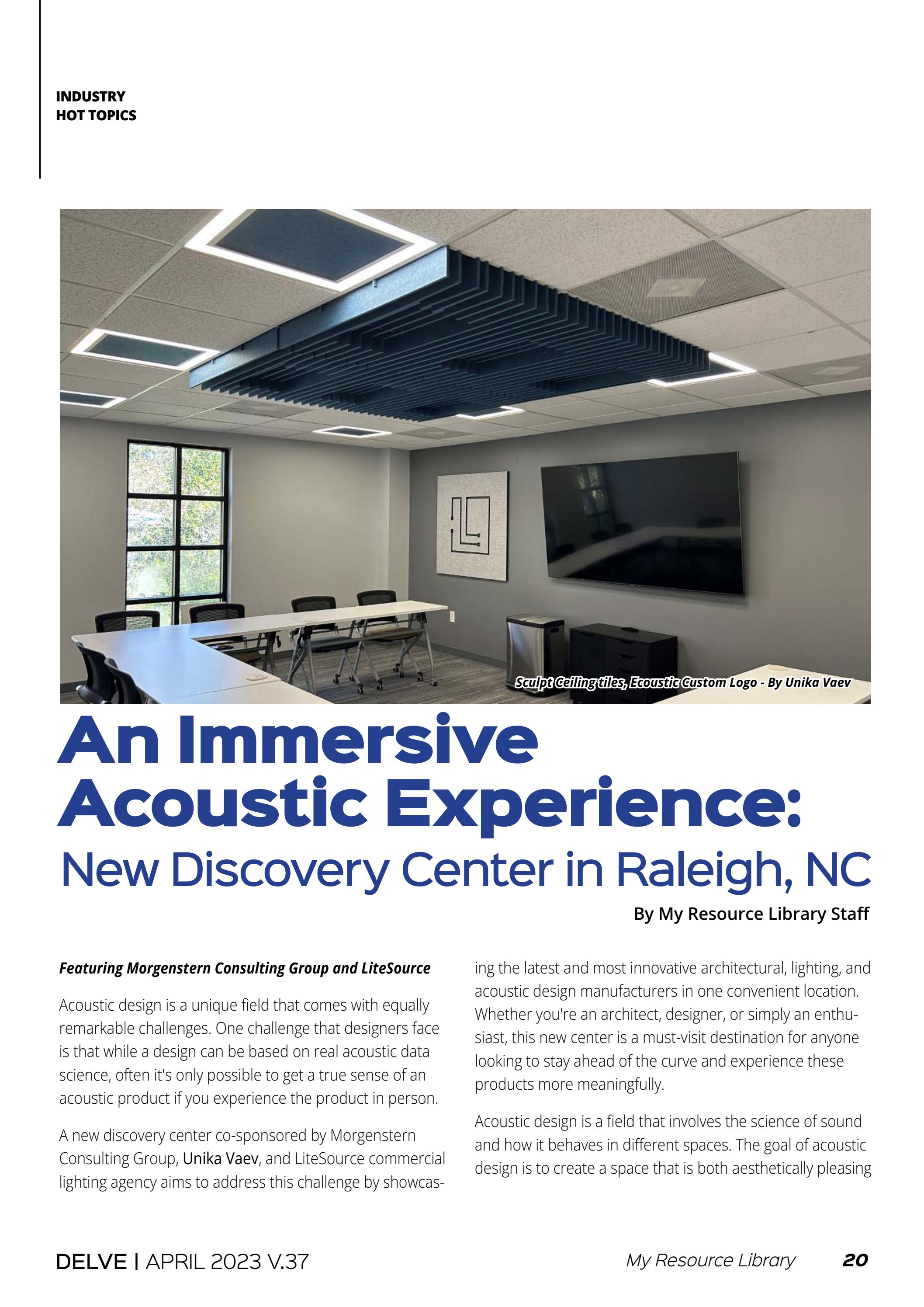 An Immersive Acoustic Expereince by Alan - Issuu