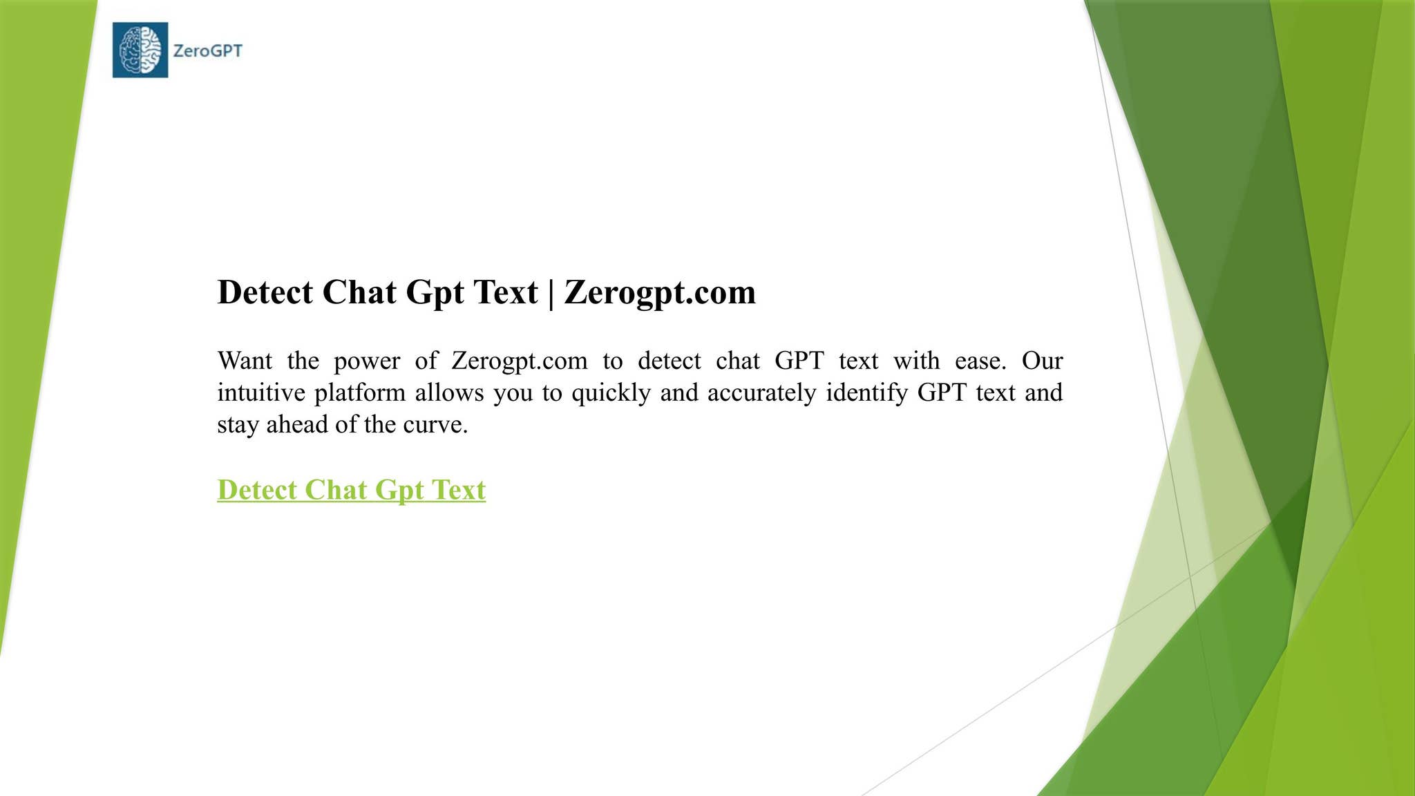 Detect Chat Gpt Text | Zerogpt.com by Zero GPT - Issuu