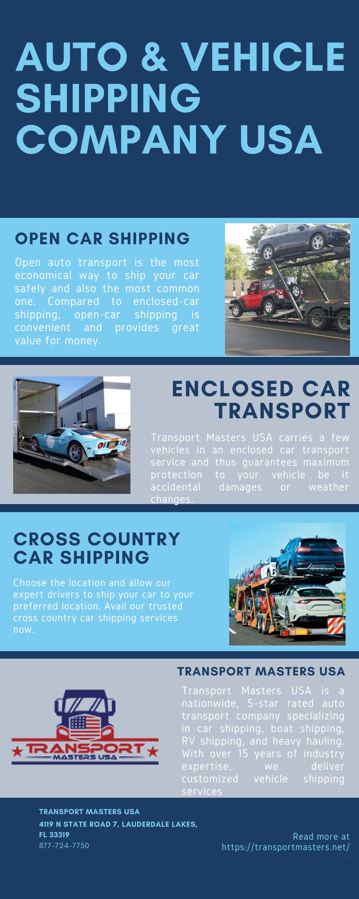Auto & Vehicle Shipping Company USA by Transport Masters USA - Issuu