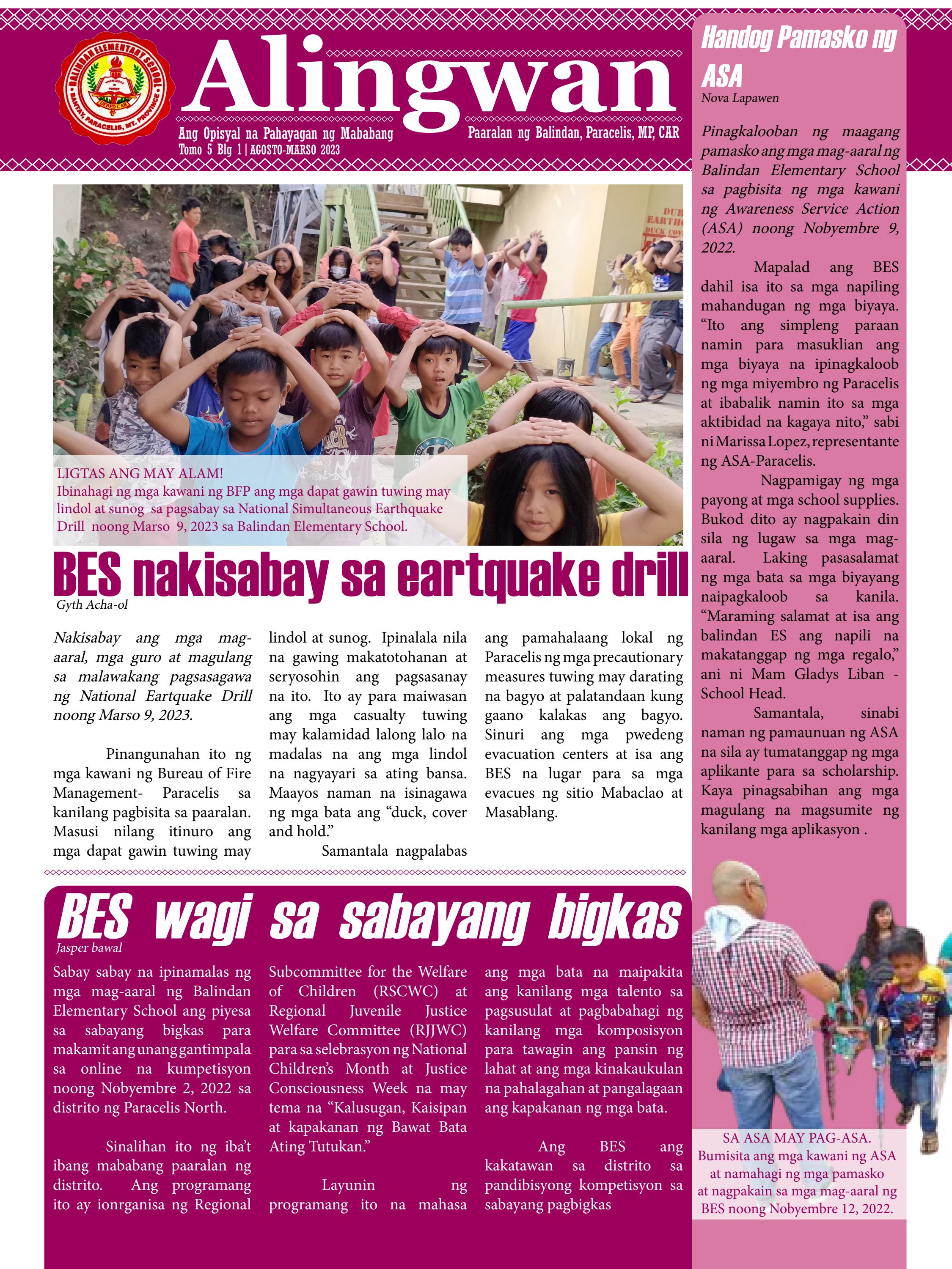 Alingwan Newsletter by Nardo Pacleba - Issuu
