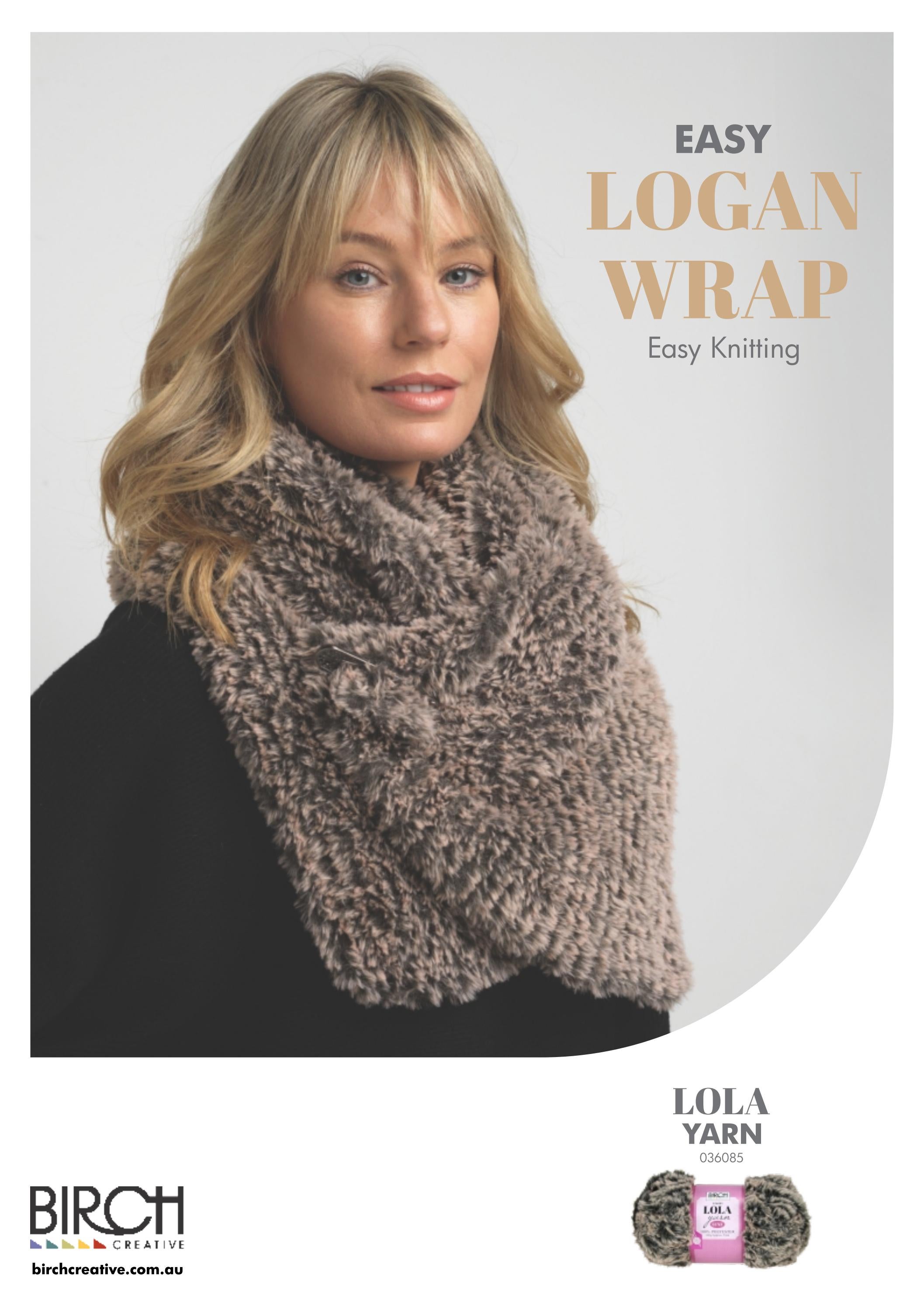 BIRCH CREATIVE - LOLA YARN PATTERN - LOGAN WRAP by Birch Creative - Issuu