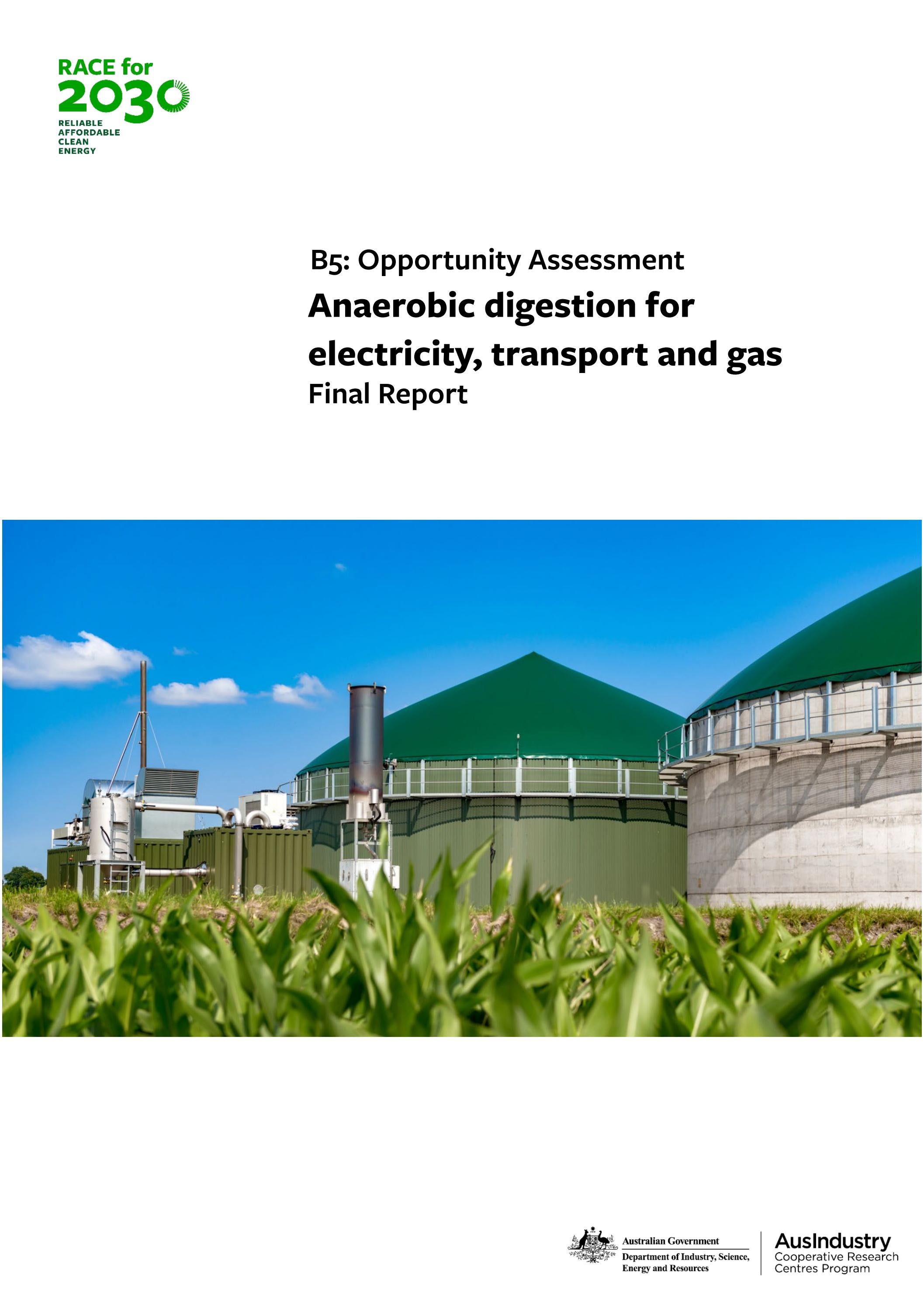 Anaerobic digestion for electricity, transport and gas. Final report by ...