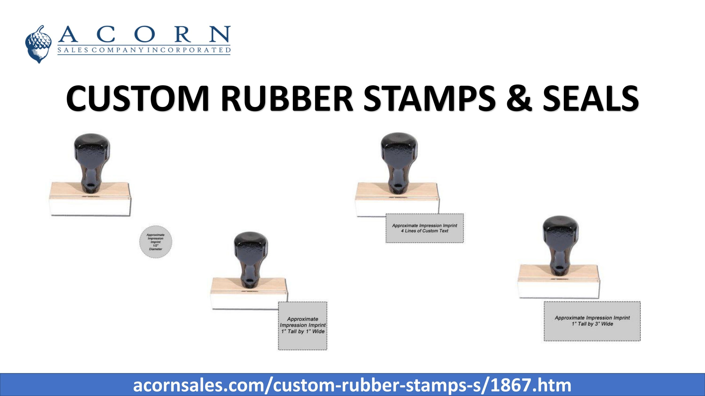 Custom Rubber Stamps and Seals by Acorn Sales - Issuu