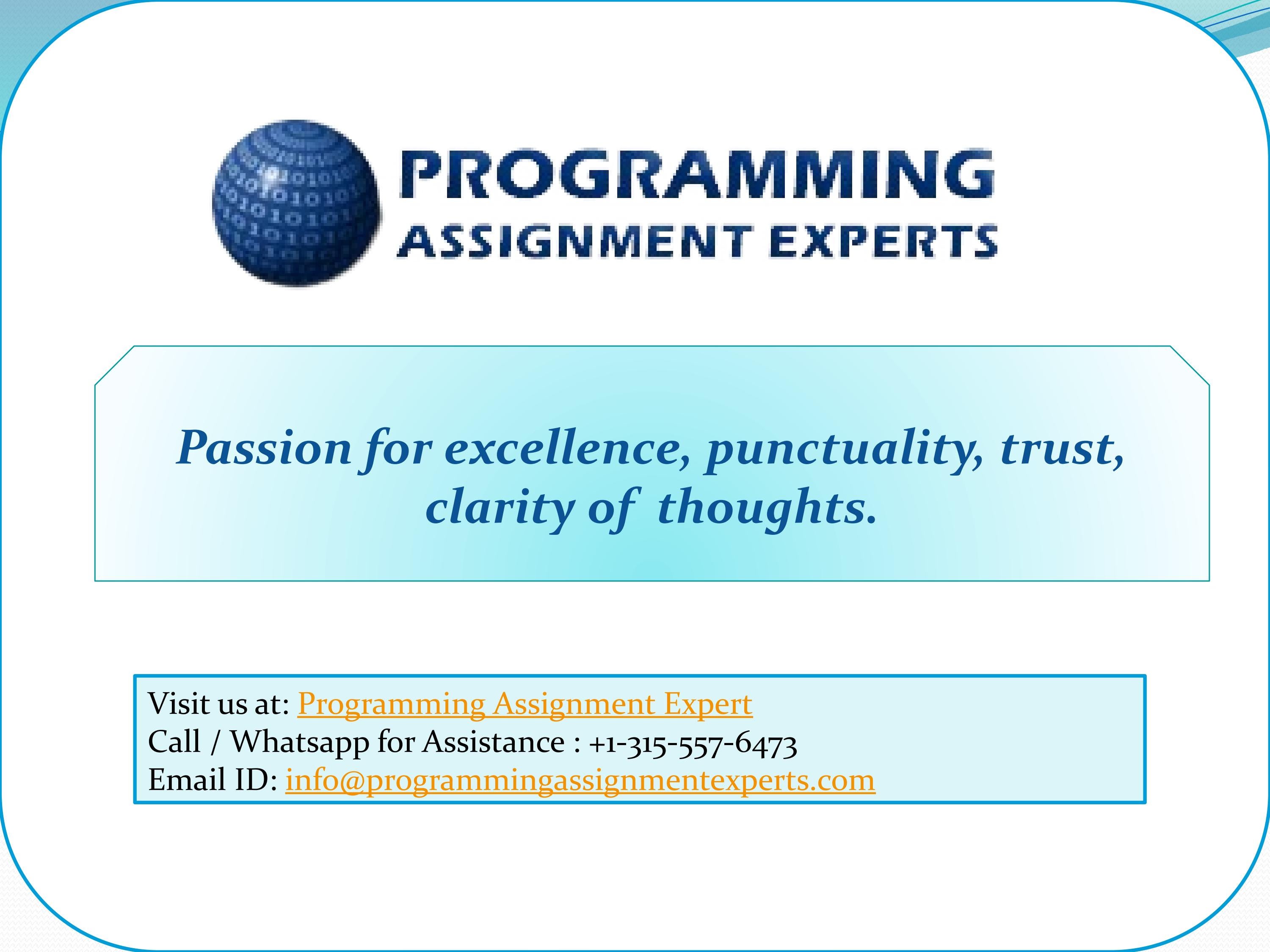 Programming assignment experts by Programming Assignment Experts - Issuu