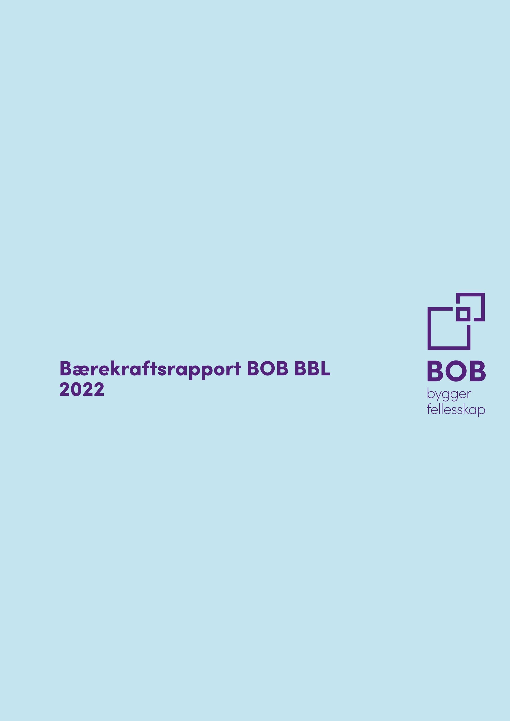 Bærekraftsrapport BOB BBL - 2022 by BOB BBL - Issuu