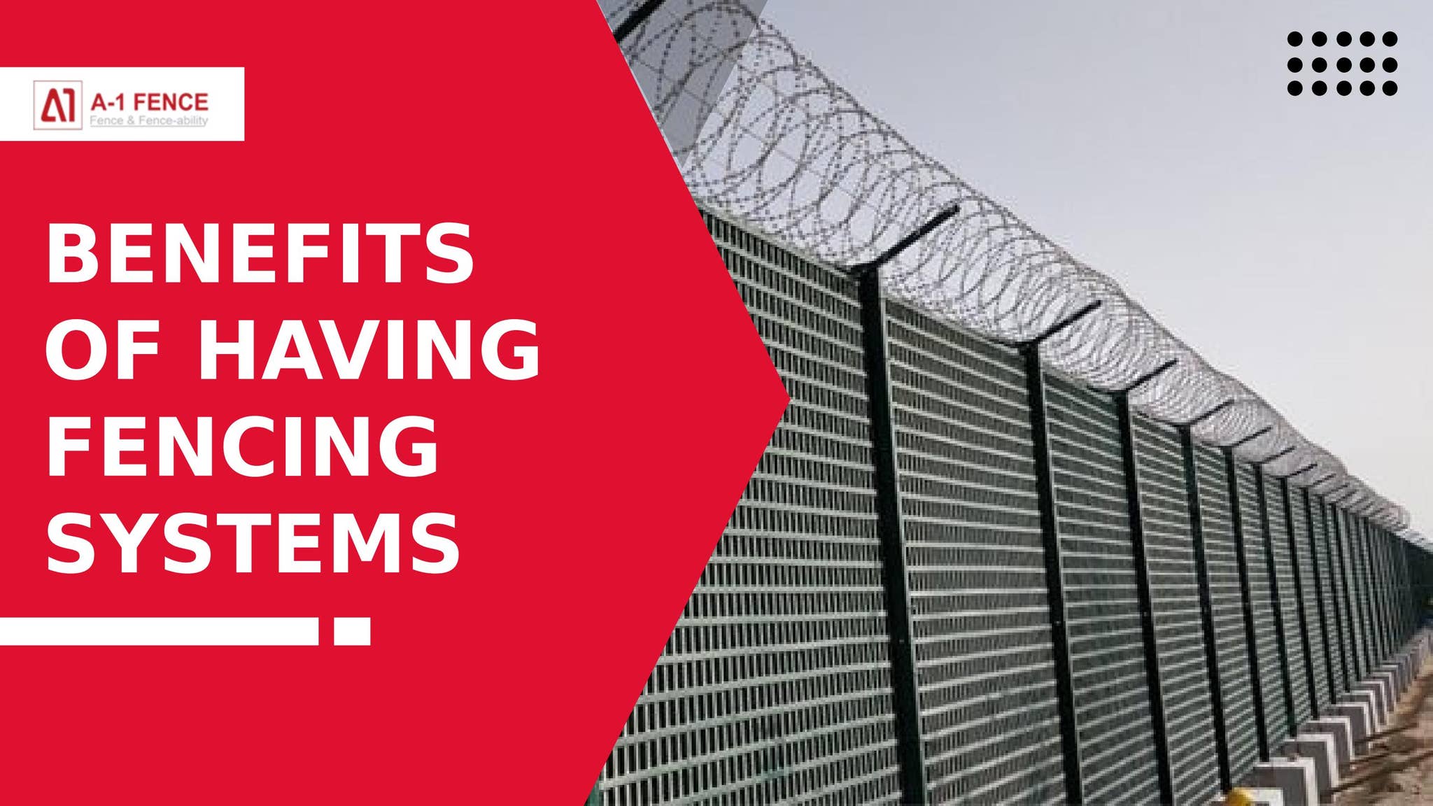 Benefits of Perimeter Fencing Systems by aonefenceproductscompany - Issuu