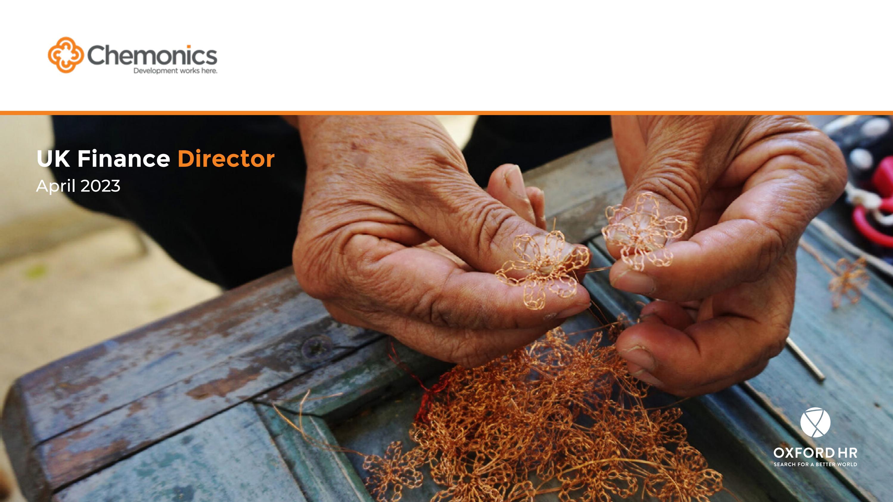 Chemonics - UK Finance Director by Oxford HR - Issuu