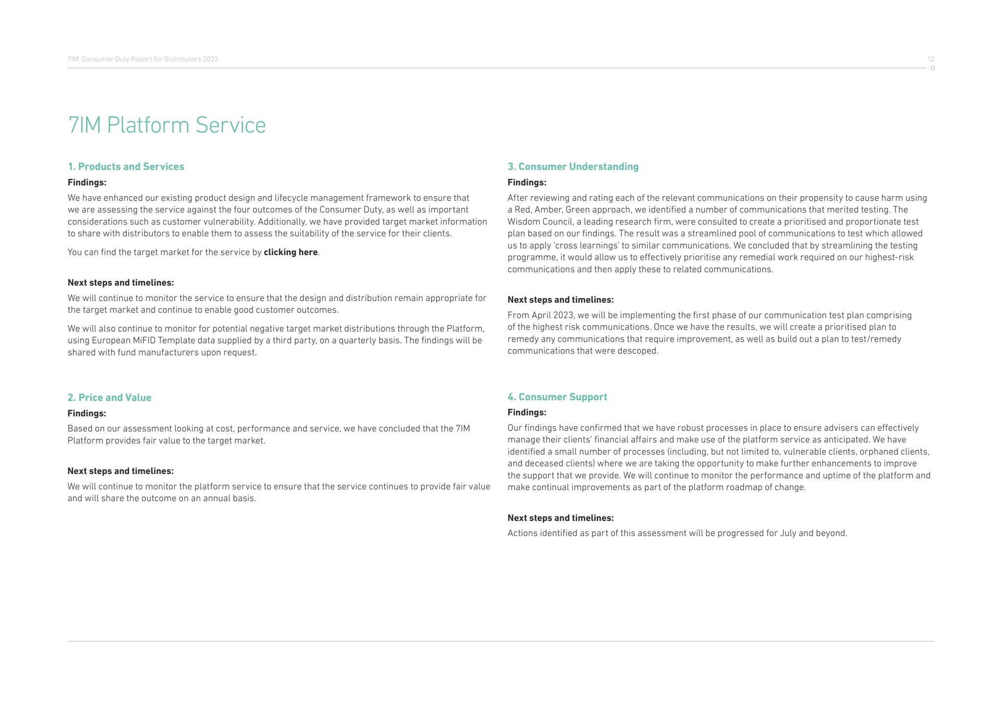 7IM: Consumer Duty Report for Distributors 2023 by Seven Investment ...