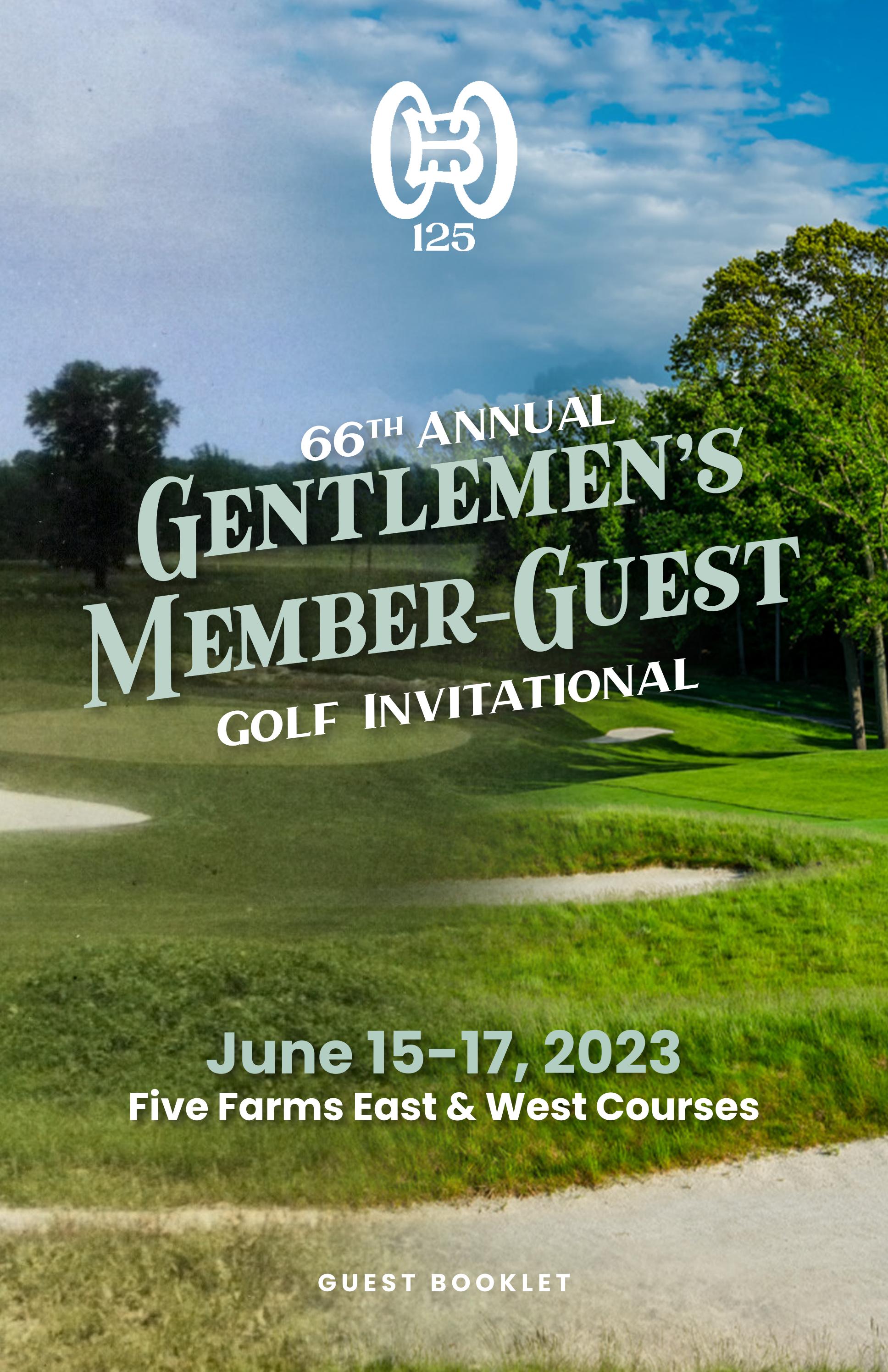 66th Annual Gentlemen's M-G Invitational Guest Booklet by membership ...