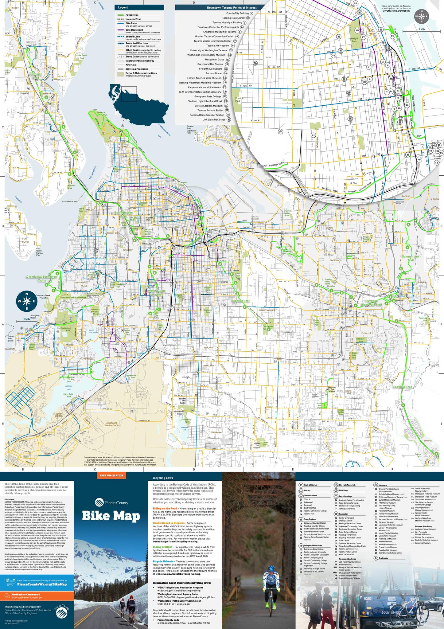 2023 Pierce County Bike Map by Pierce County - Issuu