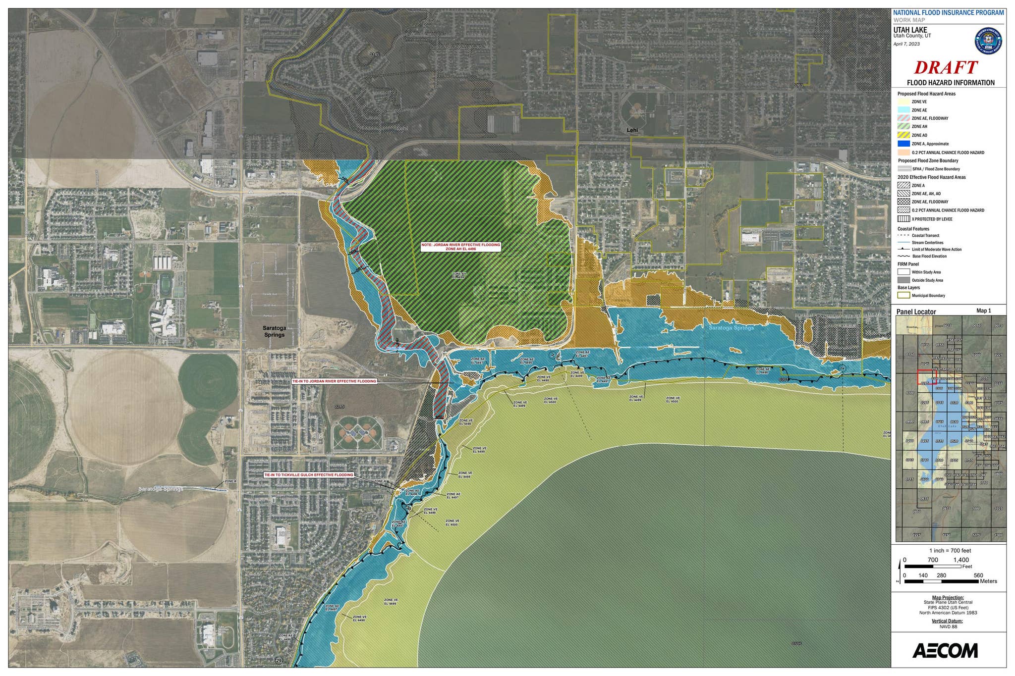 Utah Lake and Provo River Work Maps by Utah Division of Emergency ...