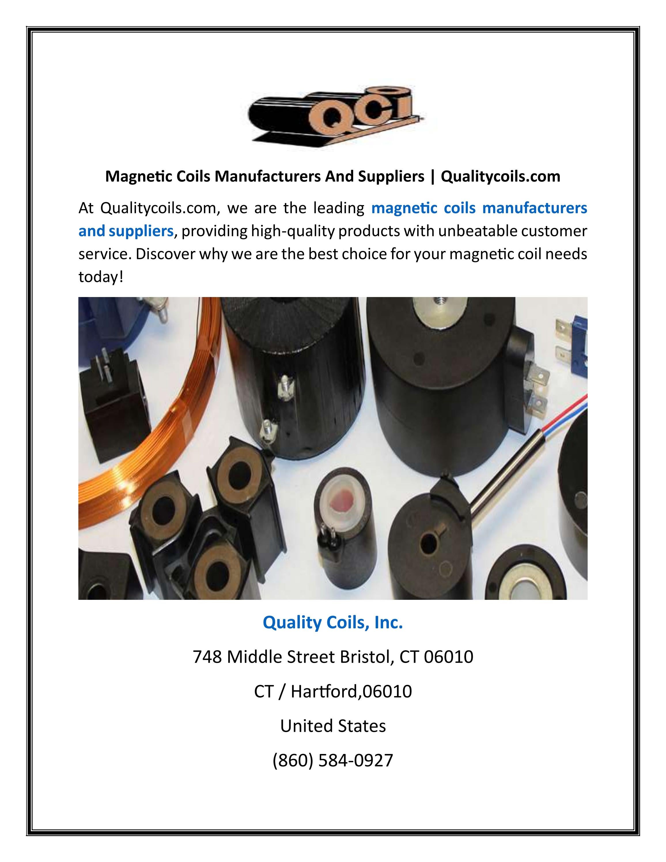 Magnetic Coils Manufacturers And Suppliers | Qualitycoils.com by ...