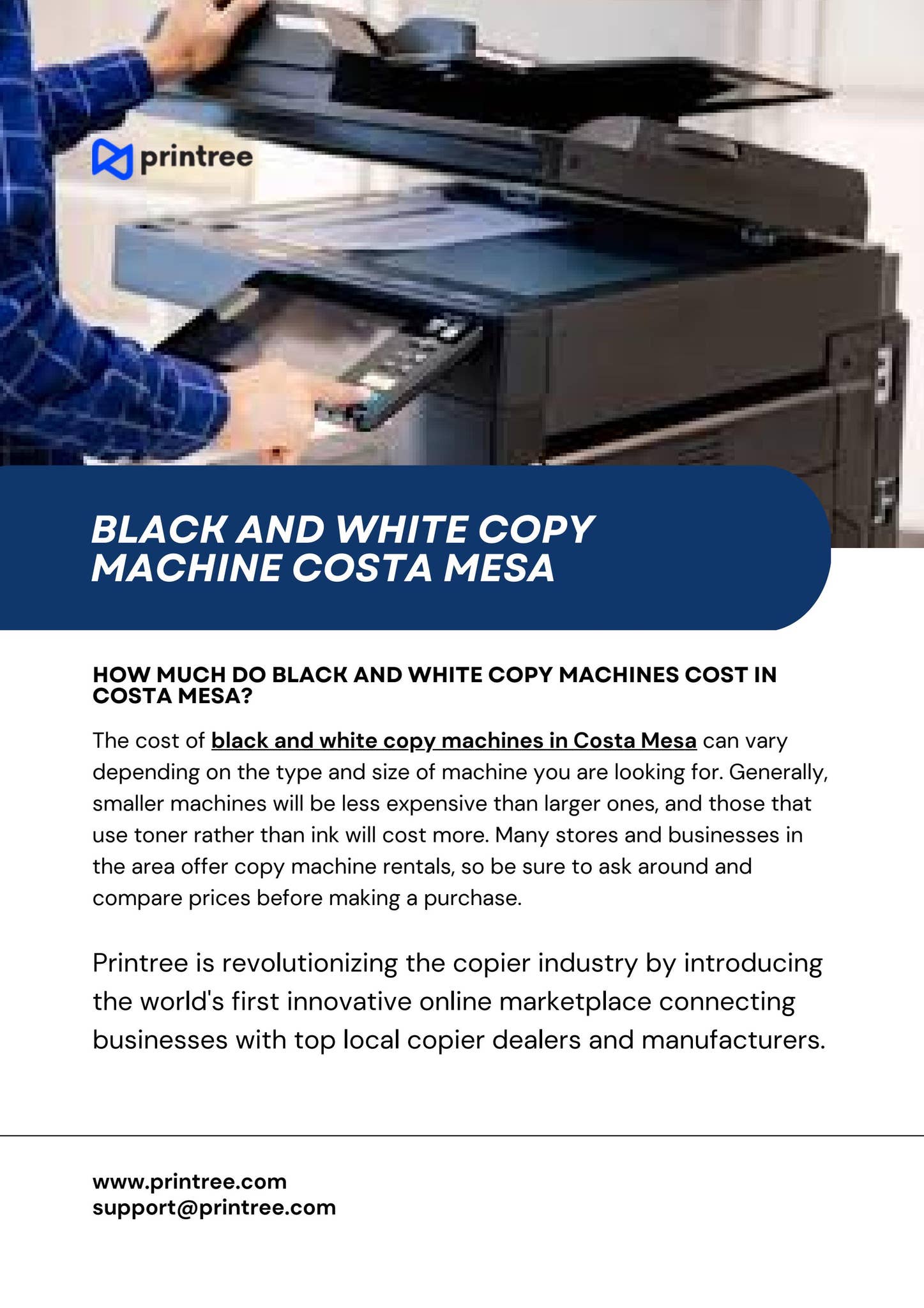 Black and White Copy Machine Costa Mesa - Printree by Printree - Issuu
