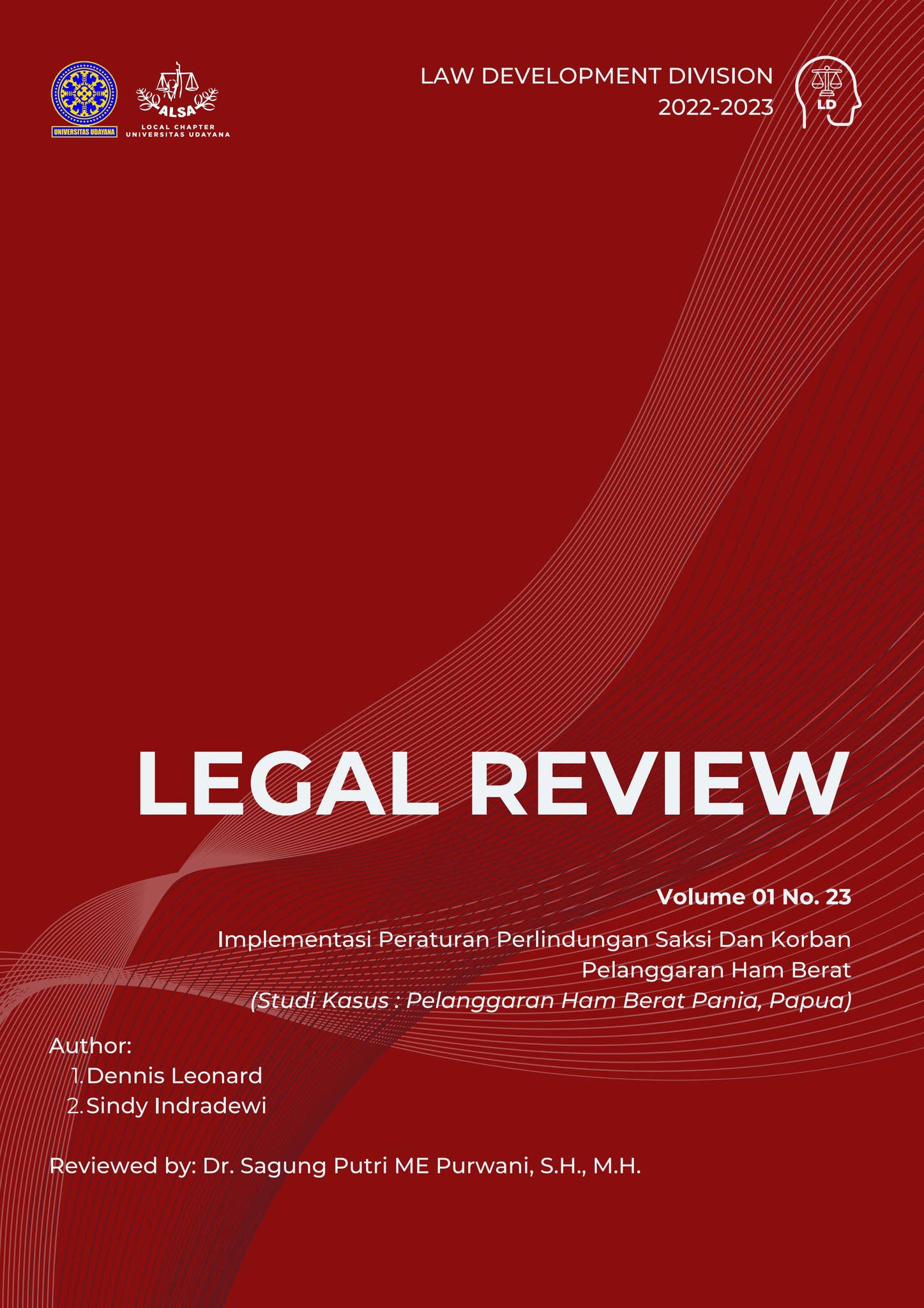 Legal Review ALSA LC Unud Volume 01 No. 23 by lawdev.alsaudayana - Issuu