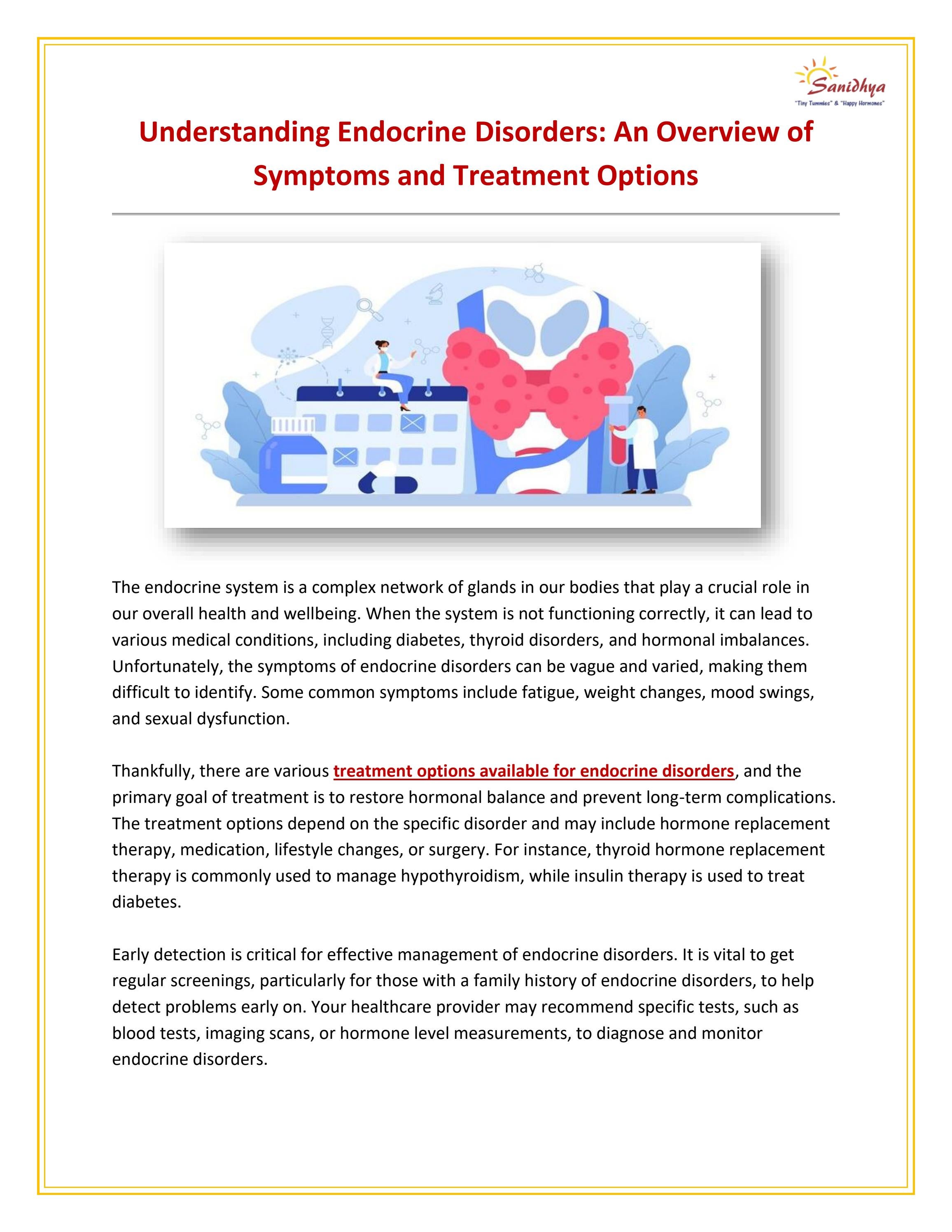 Understanding Endocrine Disorders: An Overview of Symptoms and ...