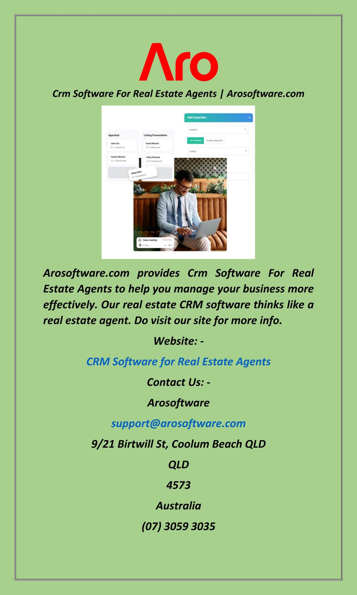 Crm Software For Real Estate Agents | Arosoftware.com by Arosoftware - Issuu