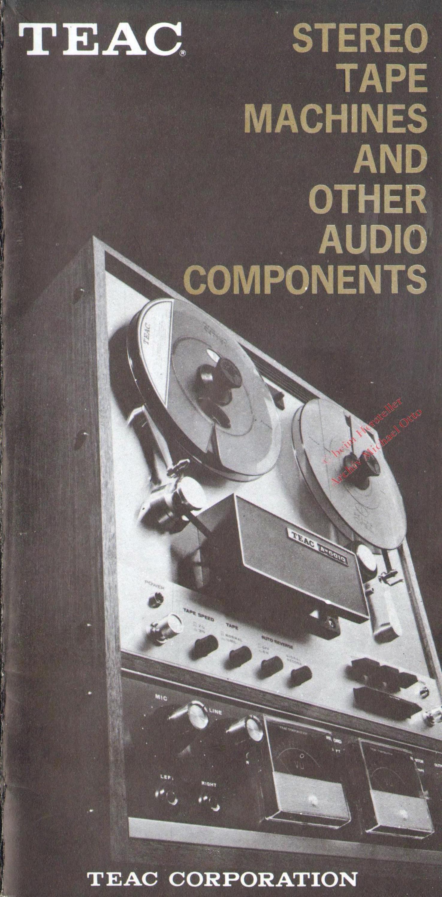 TEAC 1970-71 Tape Machines US by Alex Chernyak - Issuu
