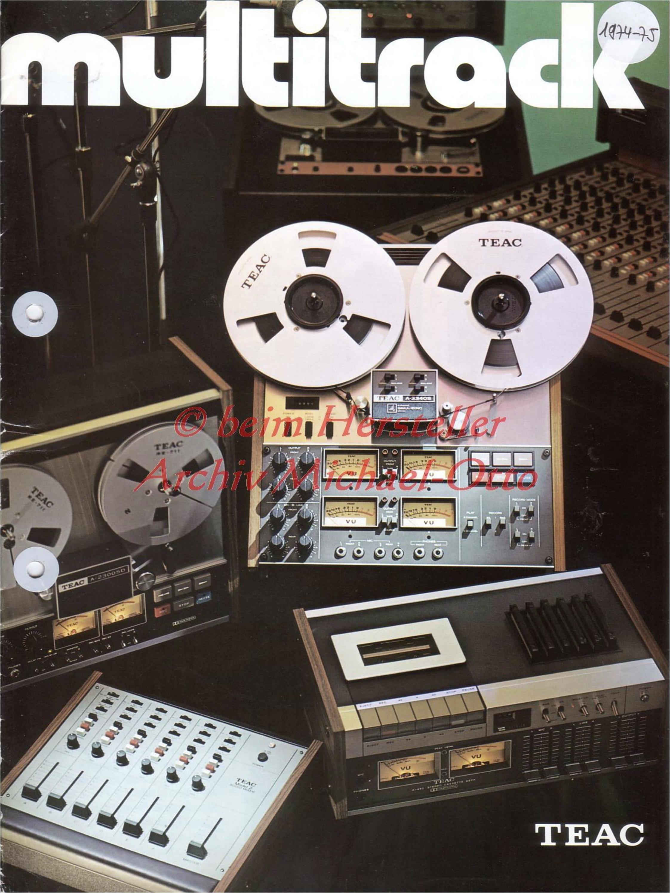 TEAC 1974-75 multitrack by Alex Chernyak - Issuu