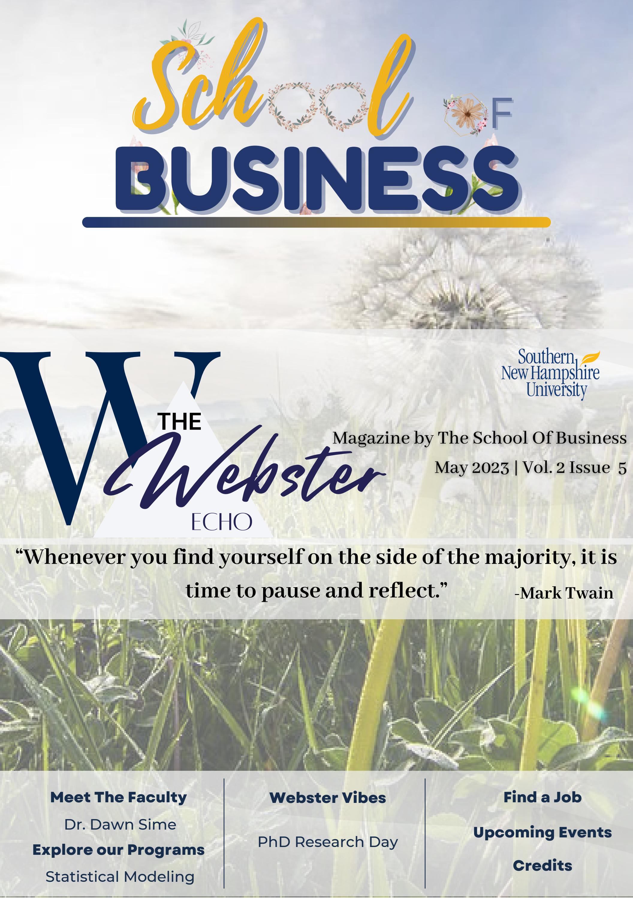The Webster Echo-SNHU School of Business May 2023 by SNHU School of ...