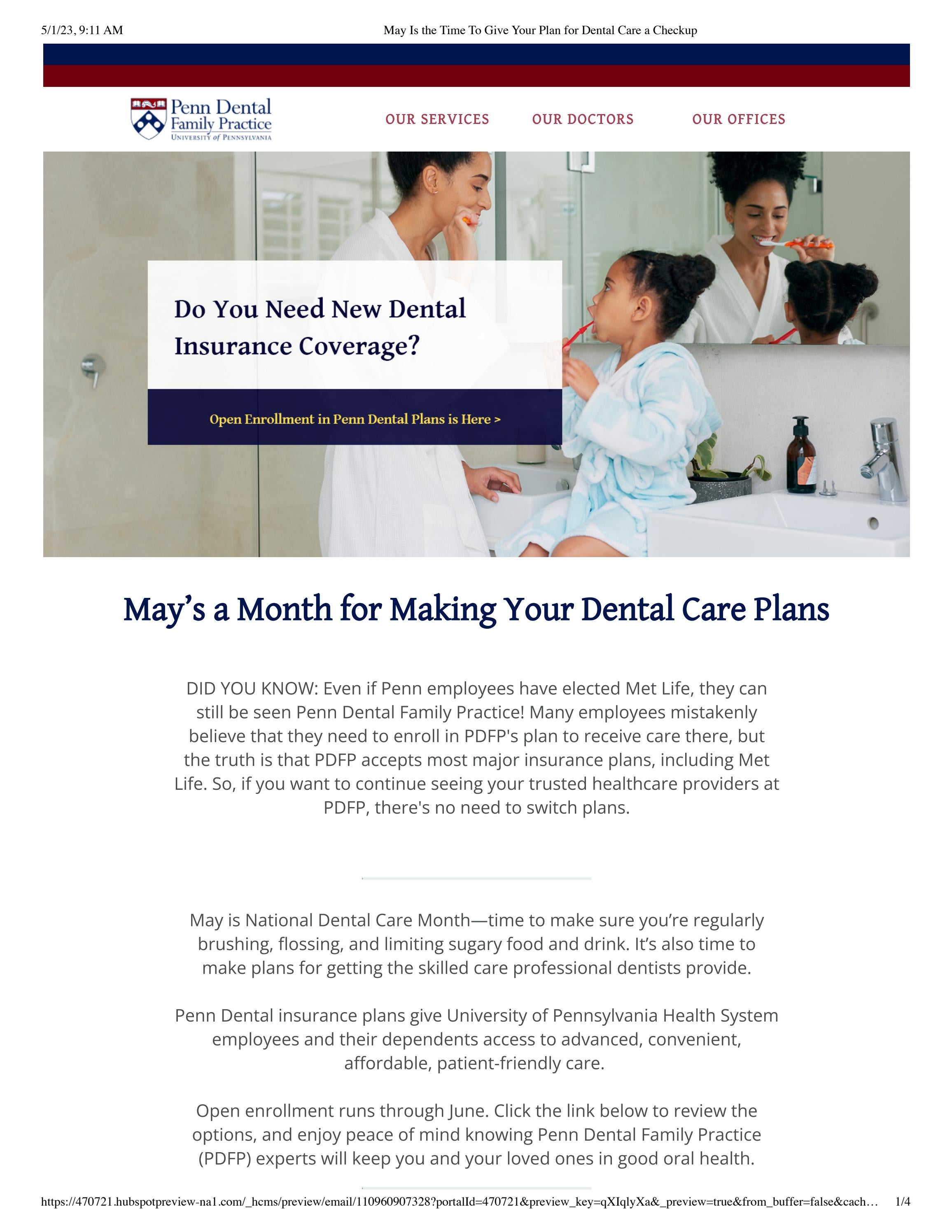 Do You Need New Dental Insurance Coverage? by Penn Dental Medicine - Issuu