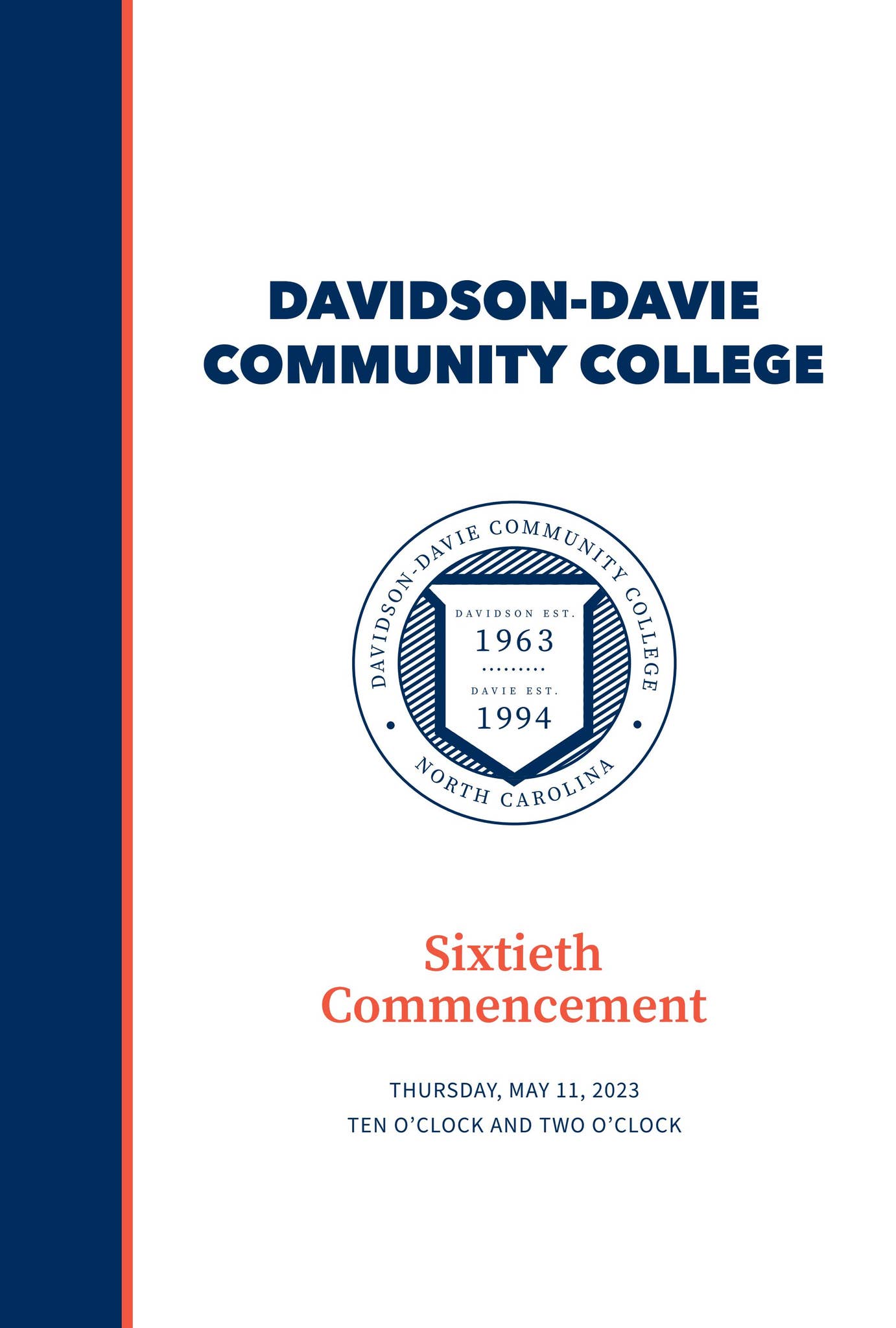Commencement 2023 Progam by Davidson-Davie Community College - Issuu