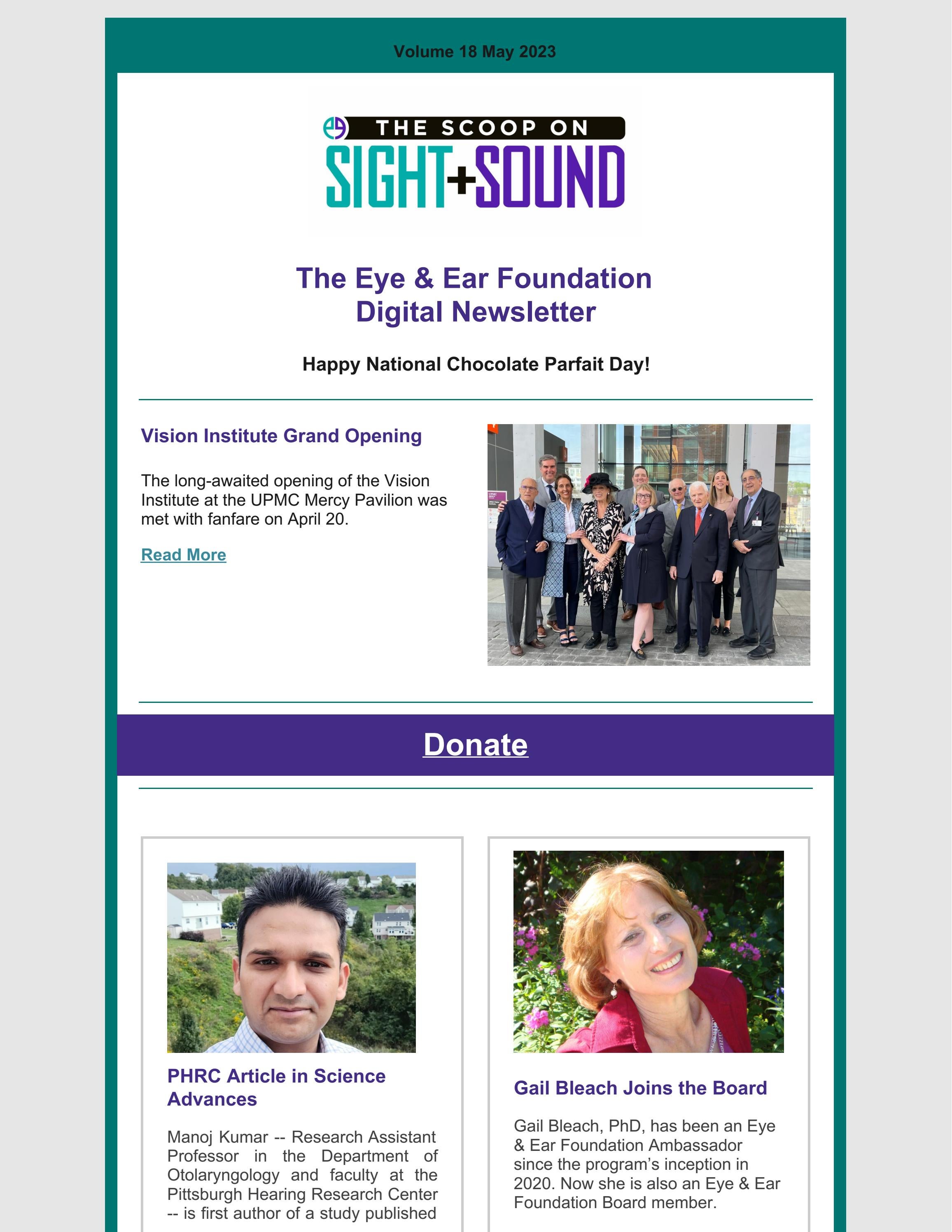 The Scoop, May 2023 by Eye & Ear Foundation of Pittsburgh - Issuu