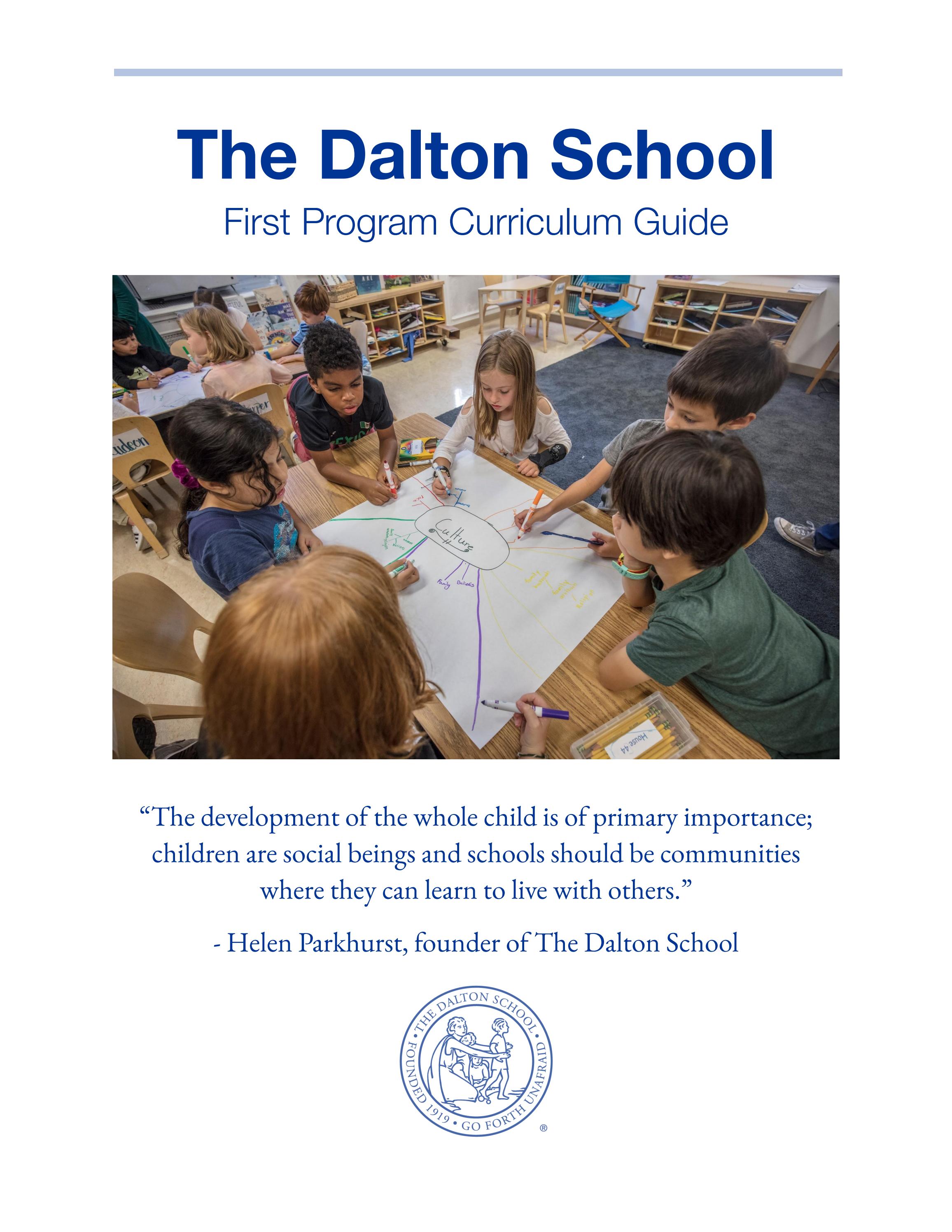 The Dalton First Program (Kindergarten - 3rd Grade) Curriculum Guide by The Dalton School - Issuu