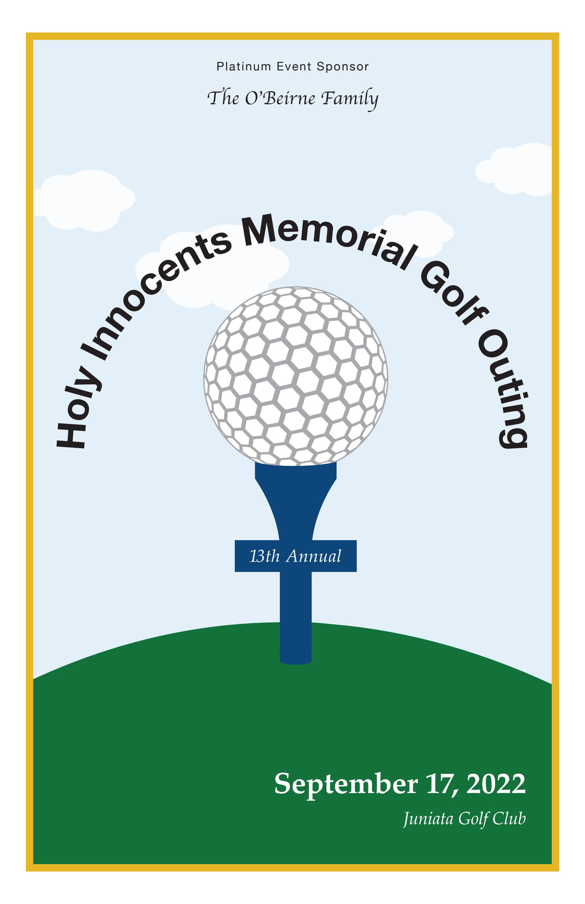 2022 Holy Innocents Golf Outing Program by Theresa Paesani - Issuu
