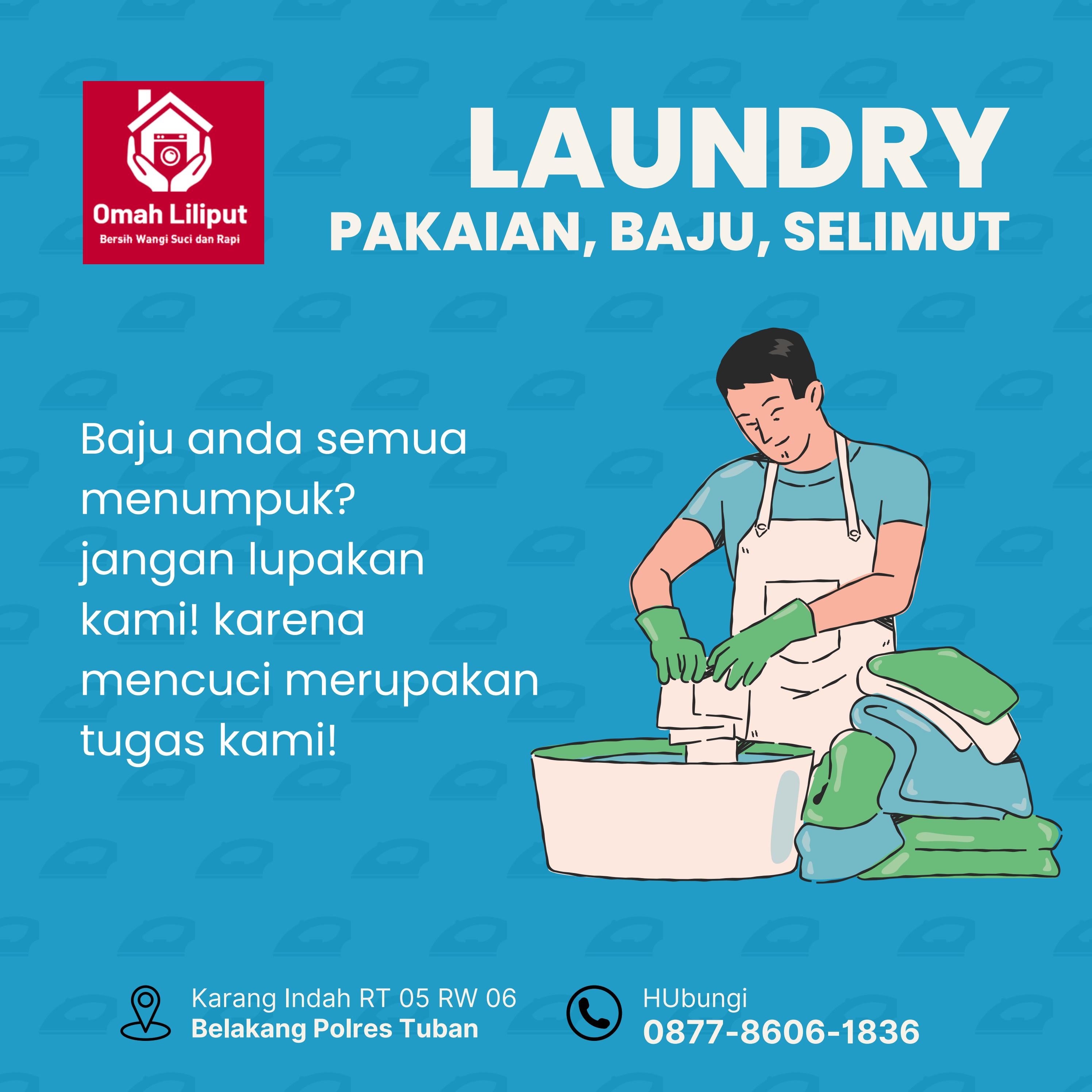 Siap Antar Jemput, WA 087786061836 Laundry Cuci Baju Pakaian di ...