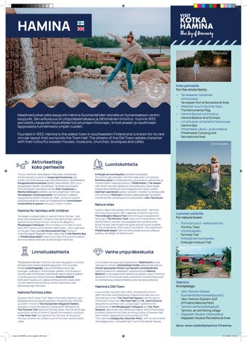 Haminan repäisykartta / Hamina Map by visitkotkahamina - Issuu