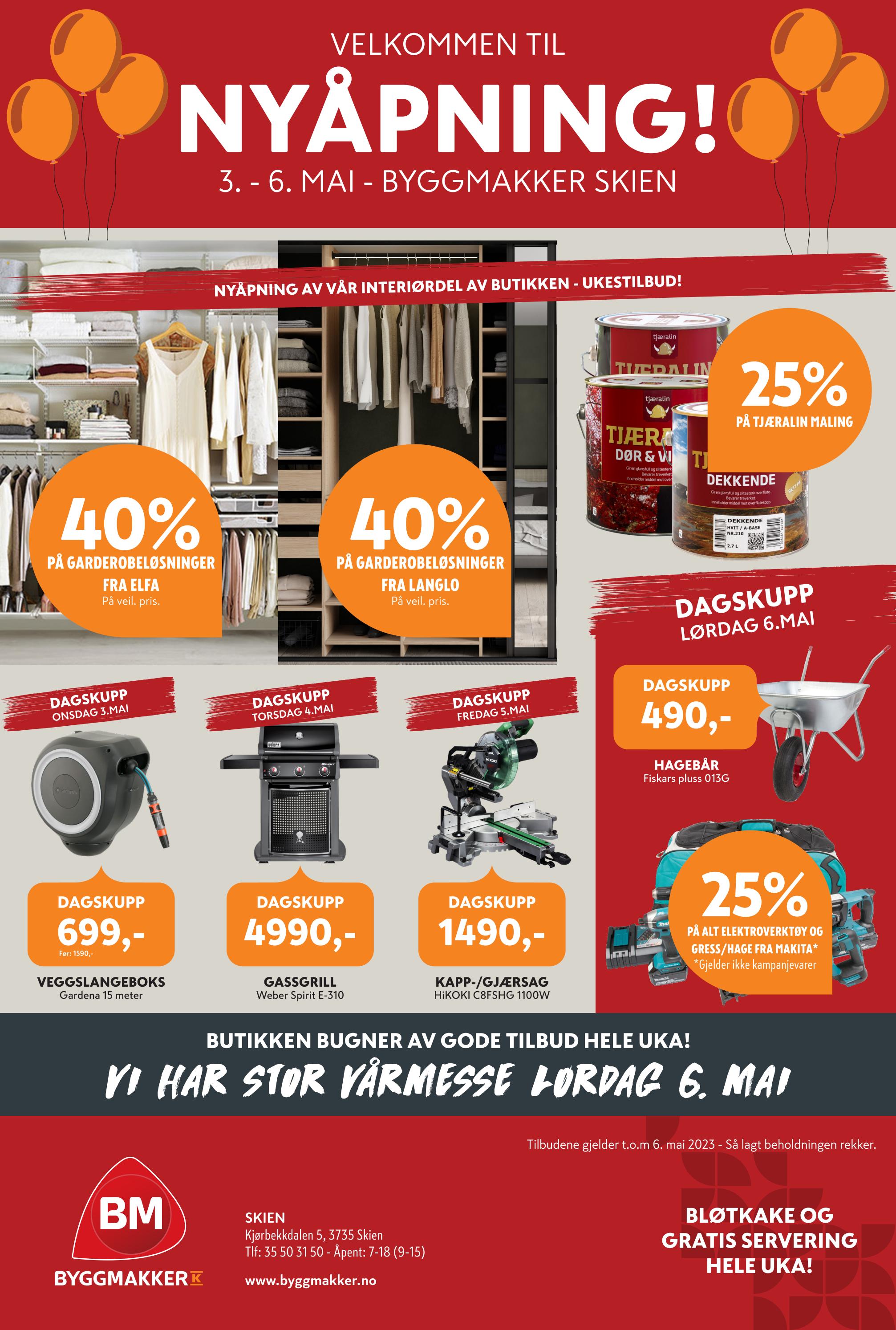 Nyåpning - Byggmaker Skien by Amedia Kreativ - Issuu