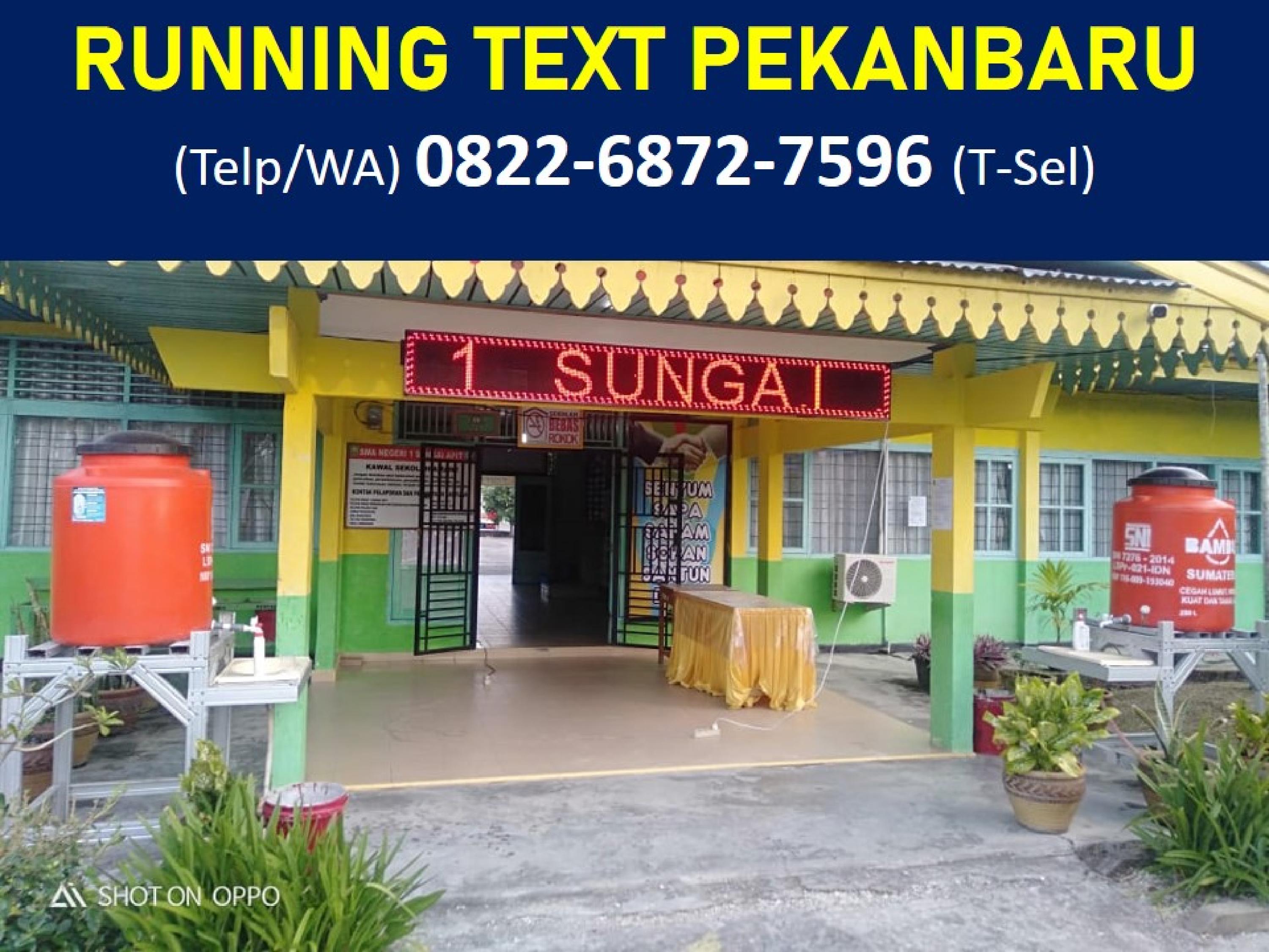 Telp/WA : 0822-6872-7596, Contoh Running Text Jam Digital Masjid ...