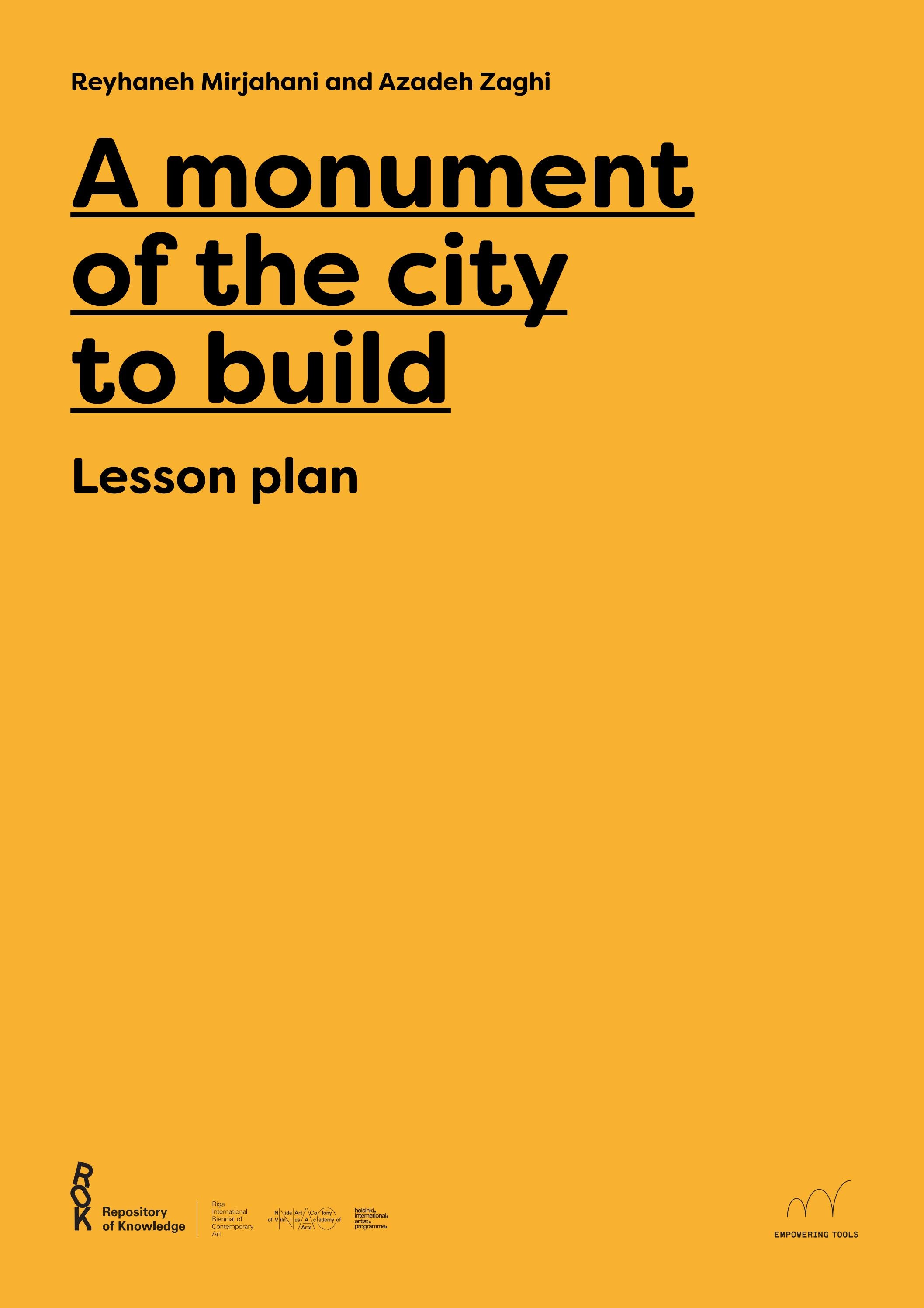 A monument of the city to build Lesson plan by AzadehZaghi - Issuu