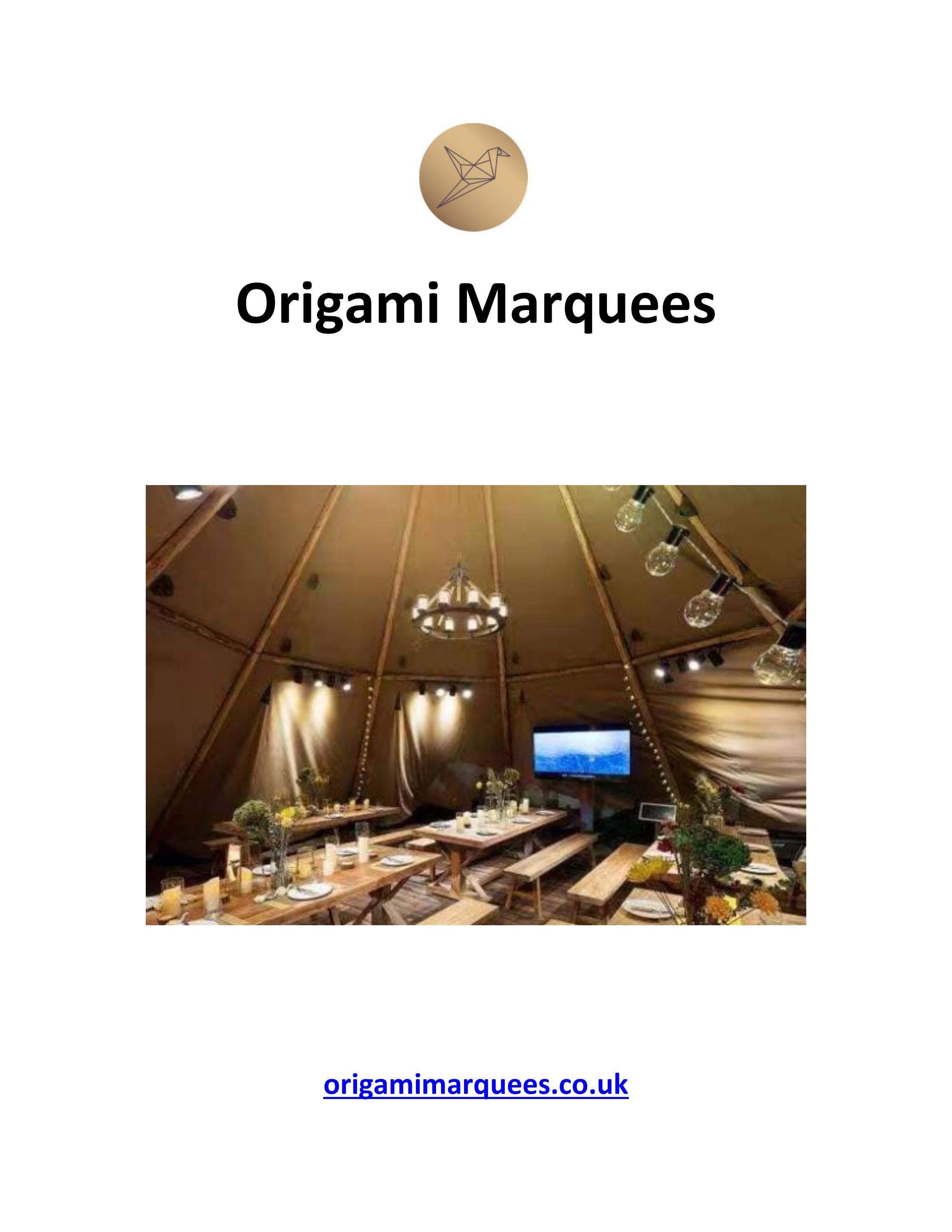 Origami Marquees by origamimarqueescouk - Issuu