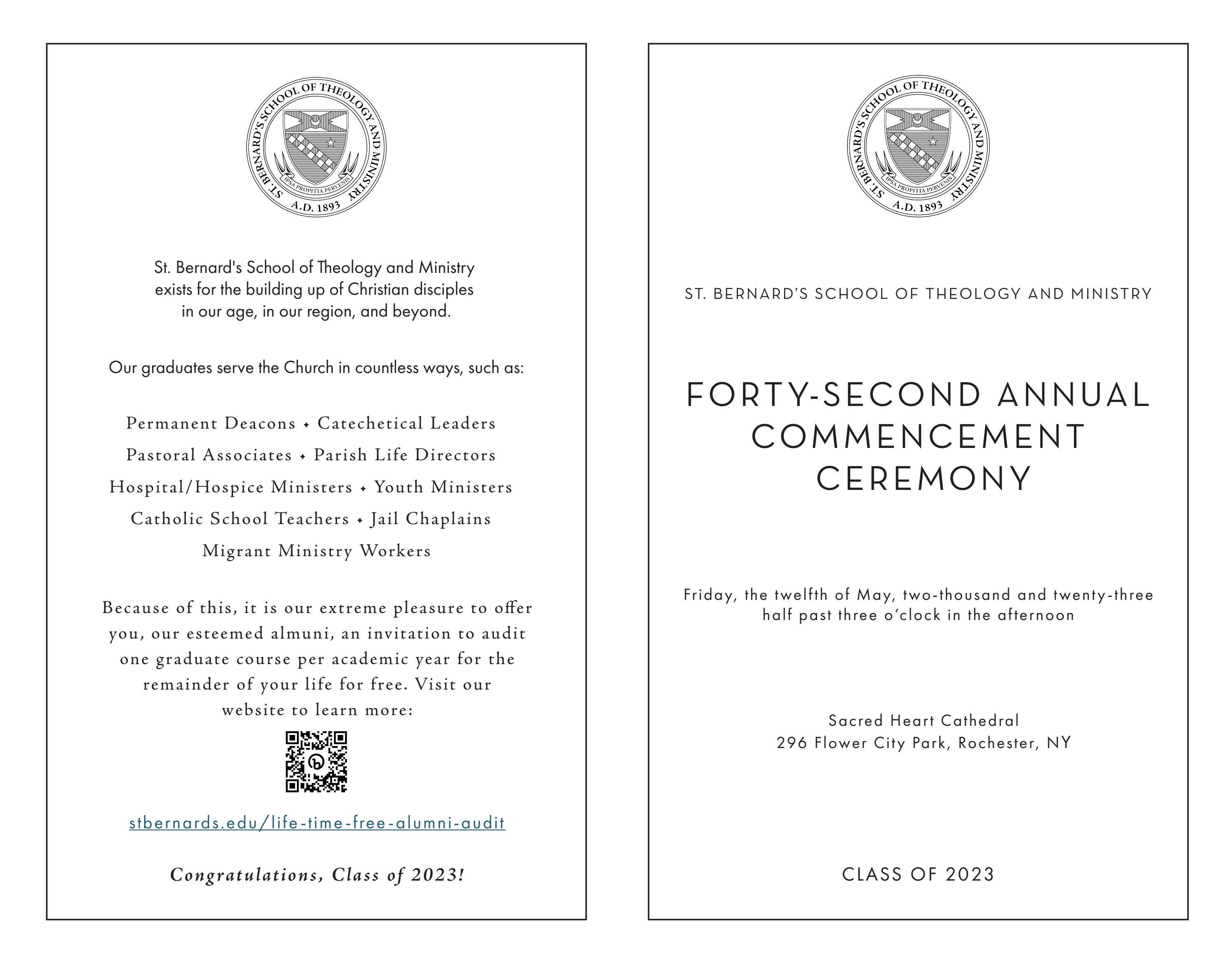 42nd Annual Commencement Ceremony Program by SBSTM - Issuu