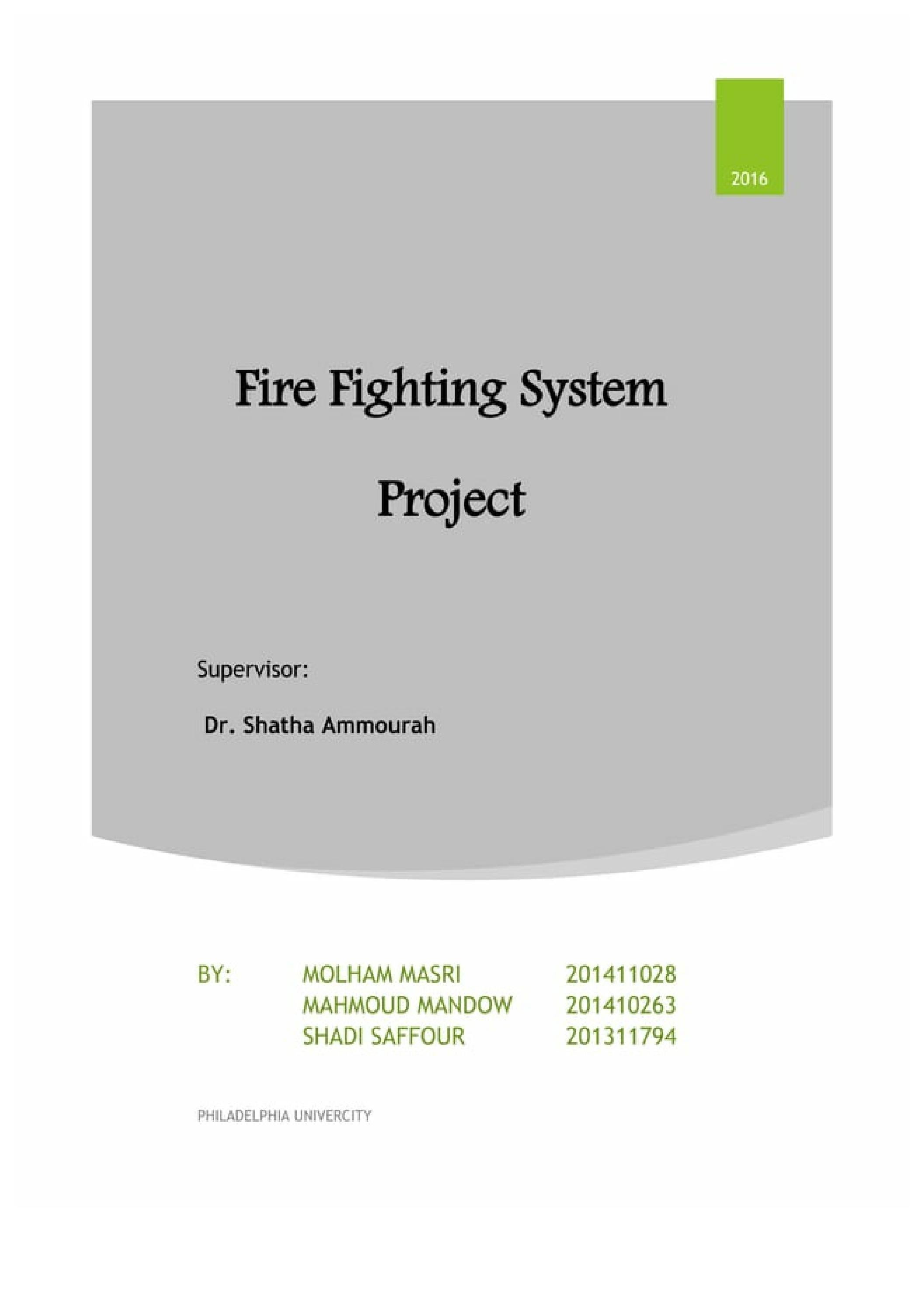 Fire Fighting System by Mary Holloway - Issuu
