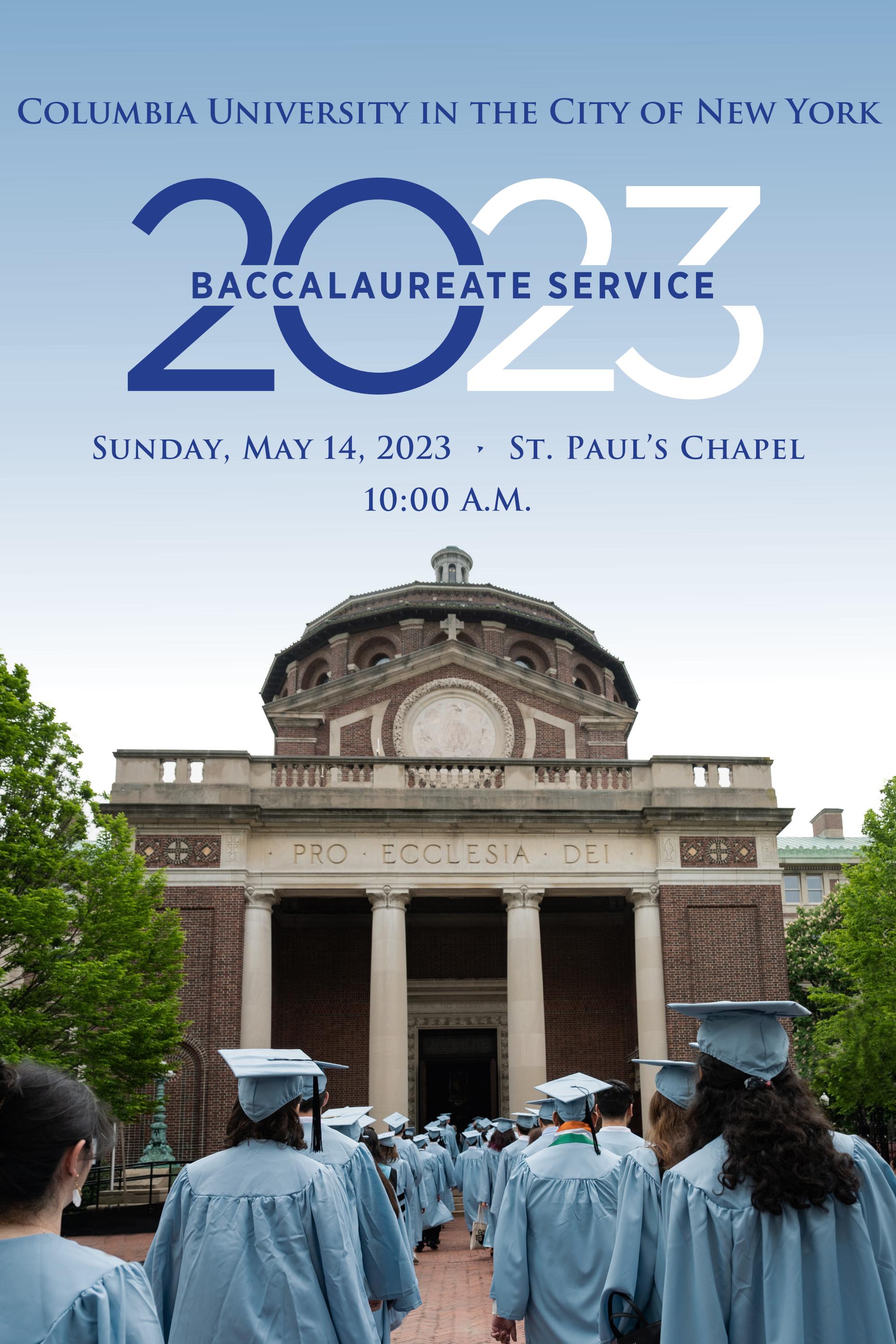 2023 Columbia University Baccalaureate Service Program by Columbia ...