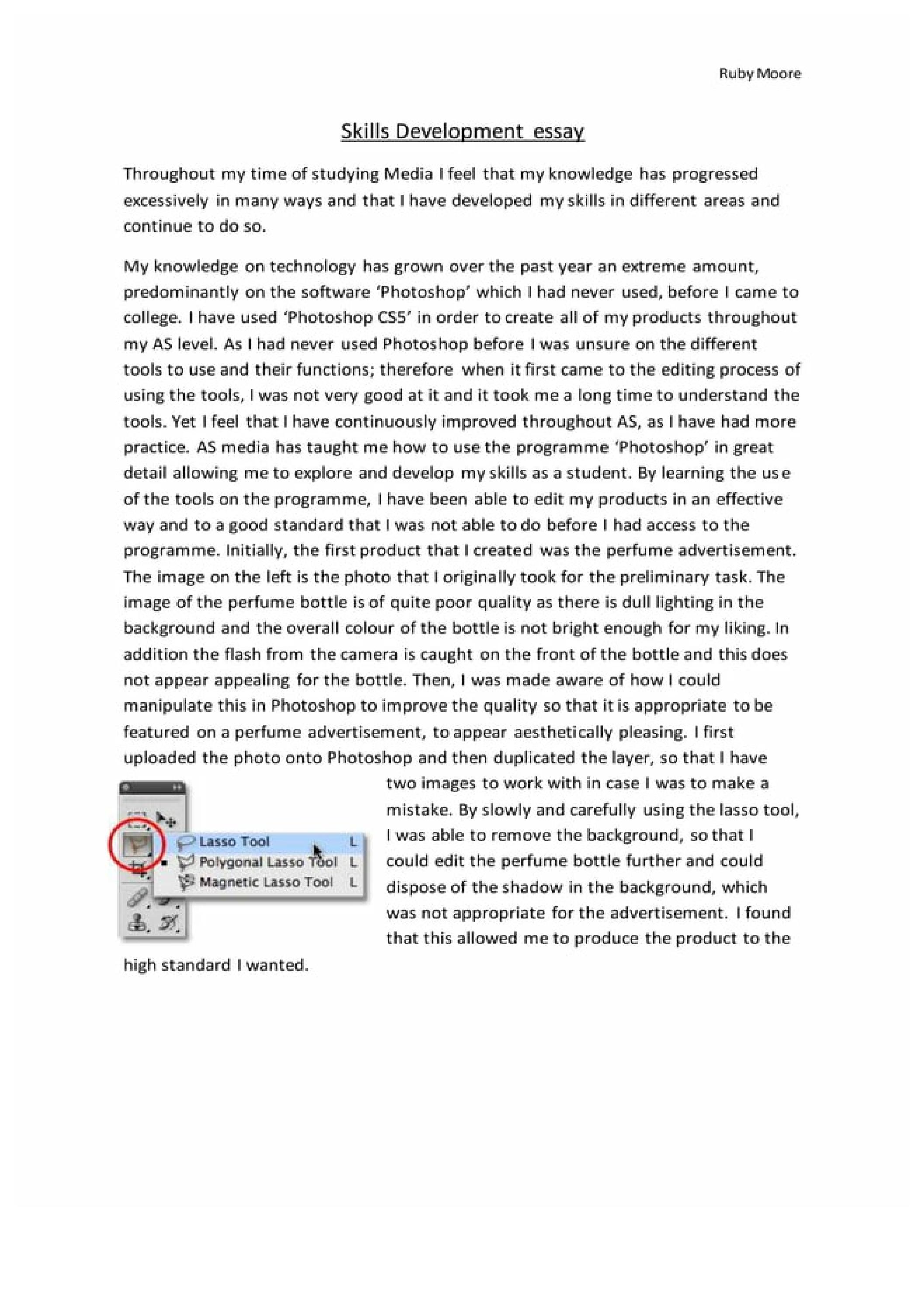 Skills Development Essay by Evelyn Smith - Issuu