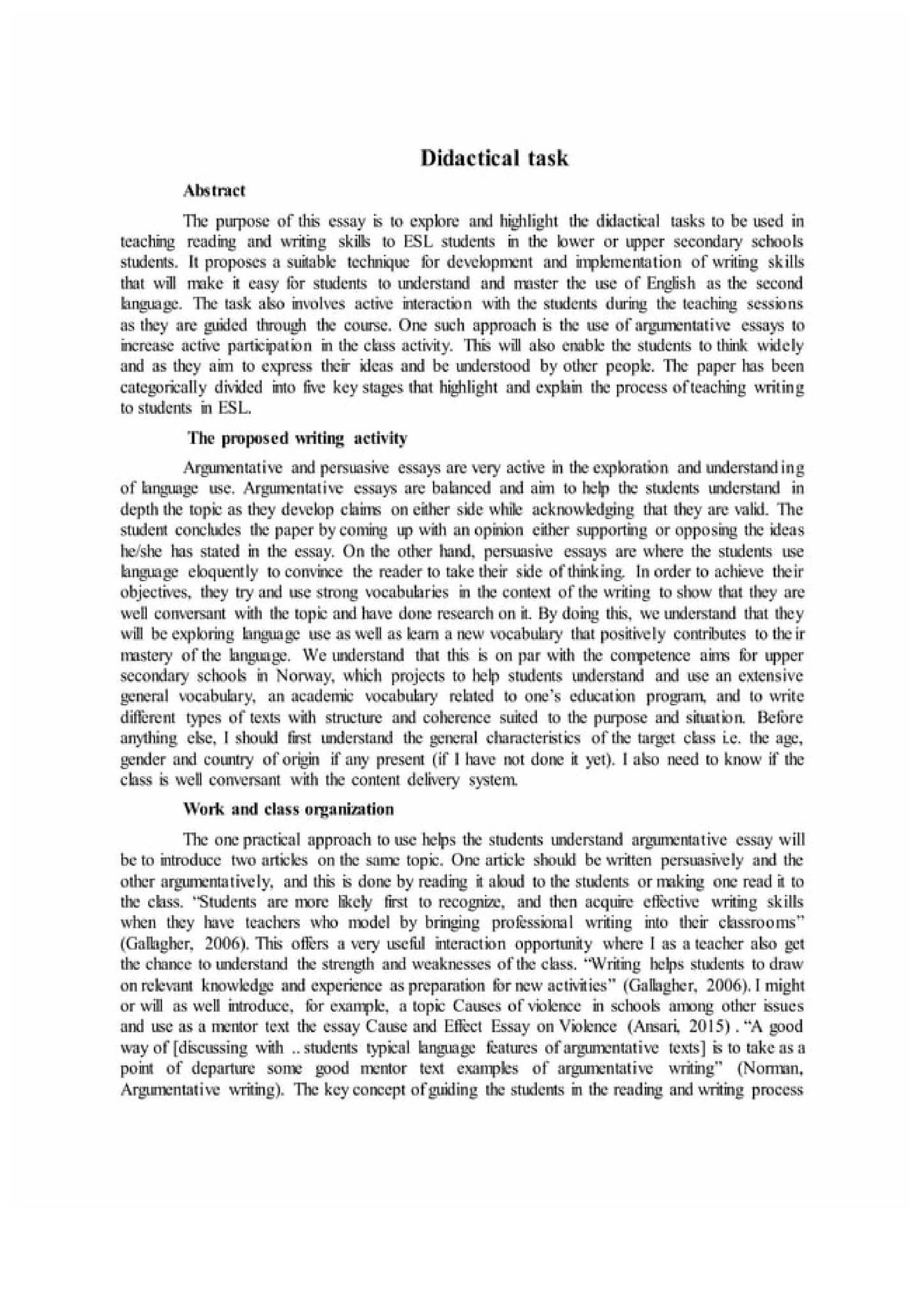 Teaching Argumentative Essay Writing by Evelyn Smith - Issuu