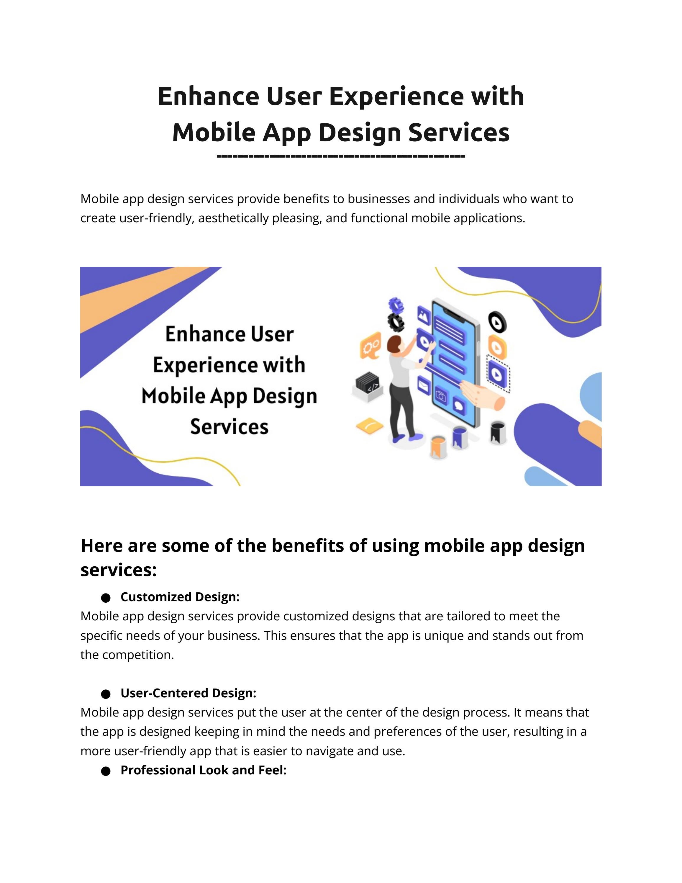 Enhance User Experience with Mobile App Design Services by ...