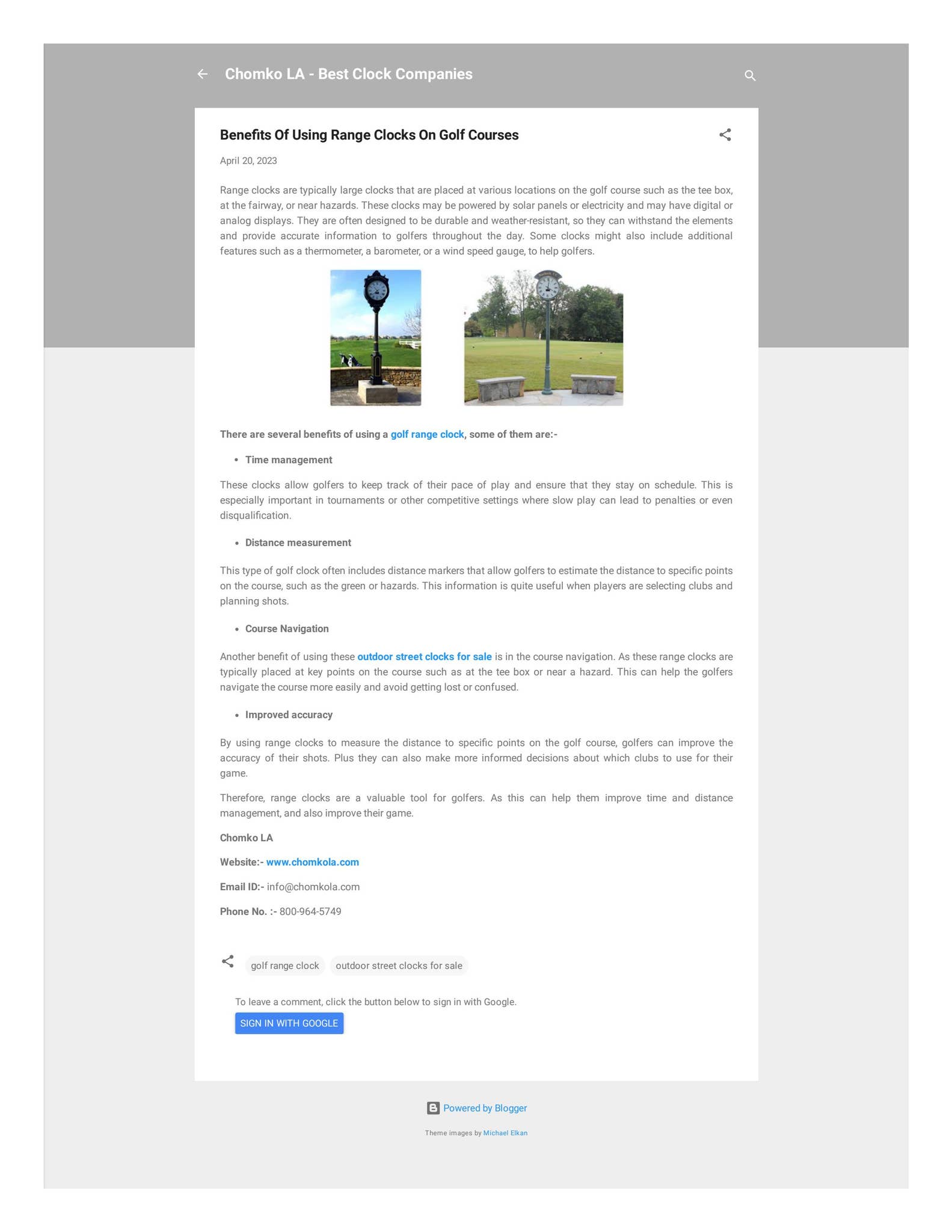 Benefits Of Using Range Clocks On Golf Courses by Chomko LA - Issuu