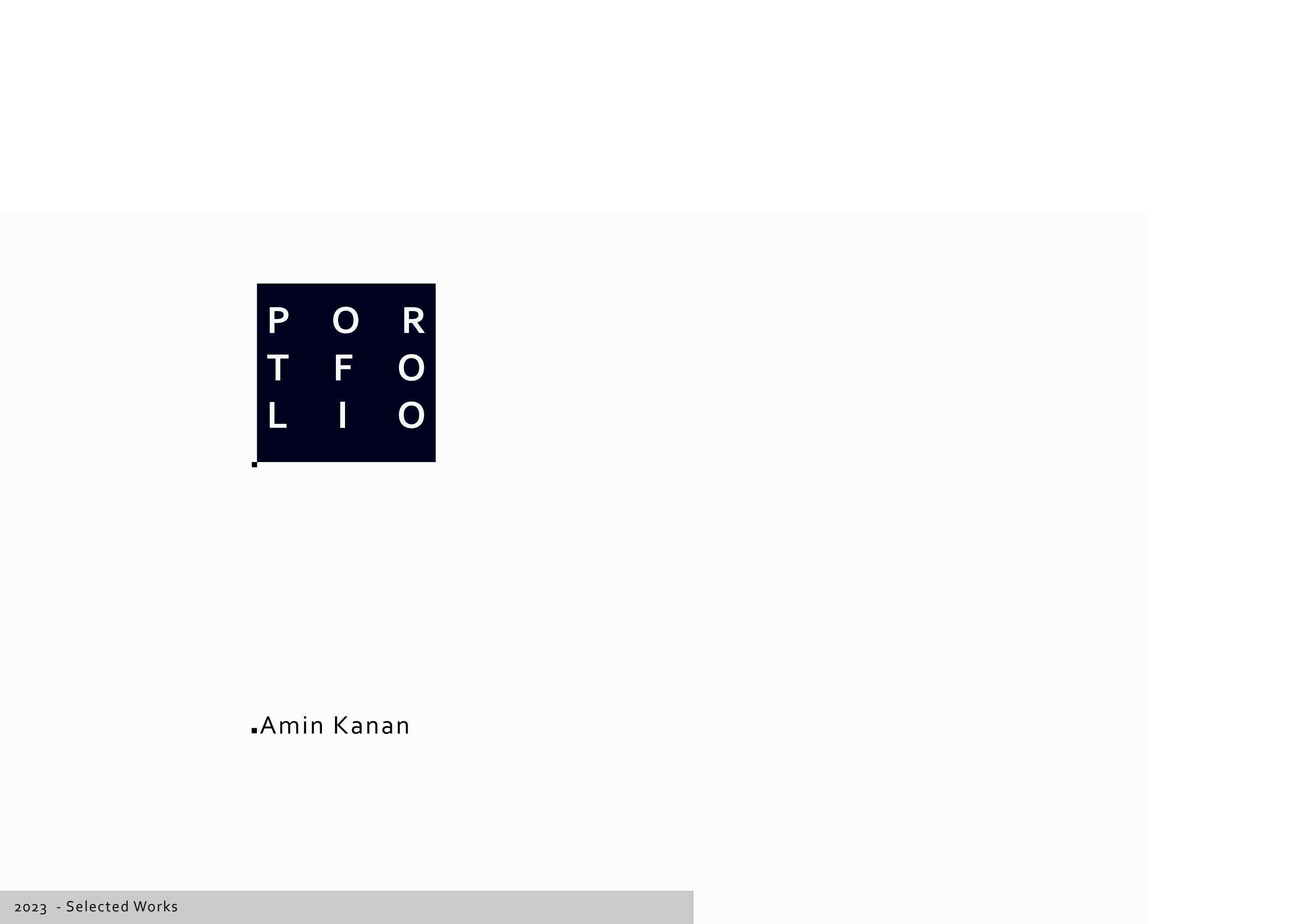 Architectural Portfolio by Amin Kanan - Issuu