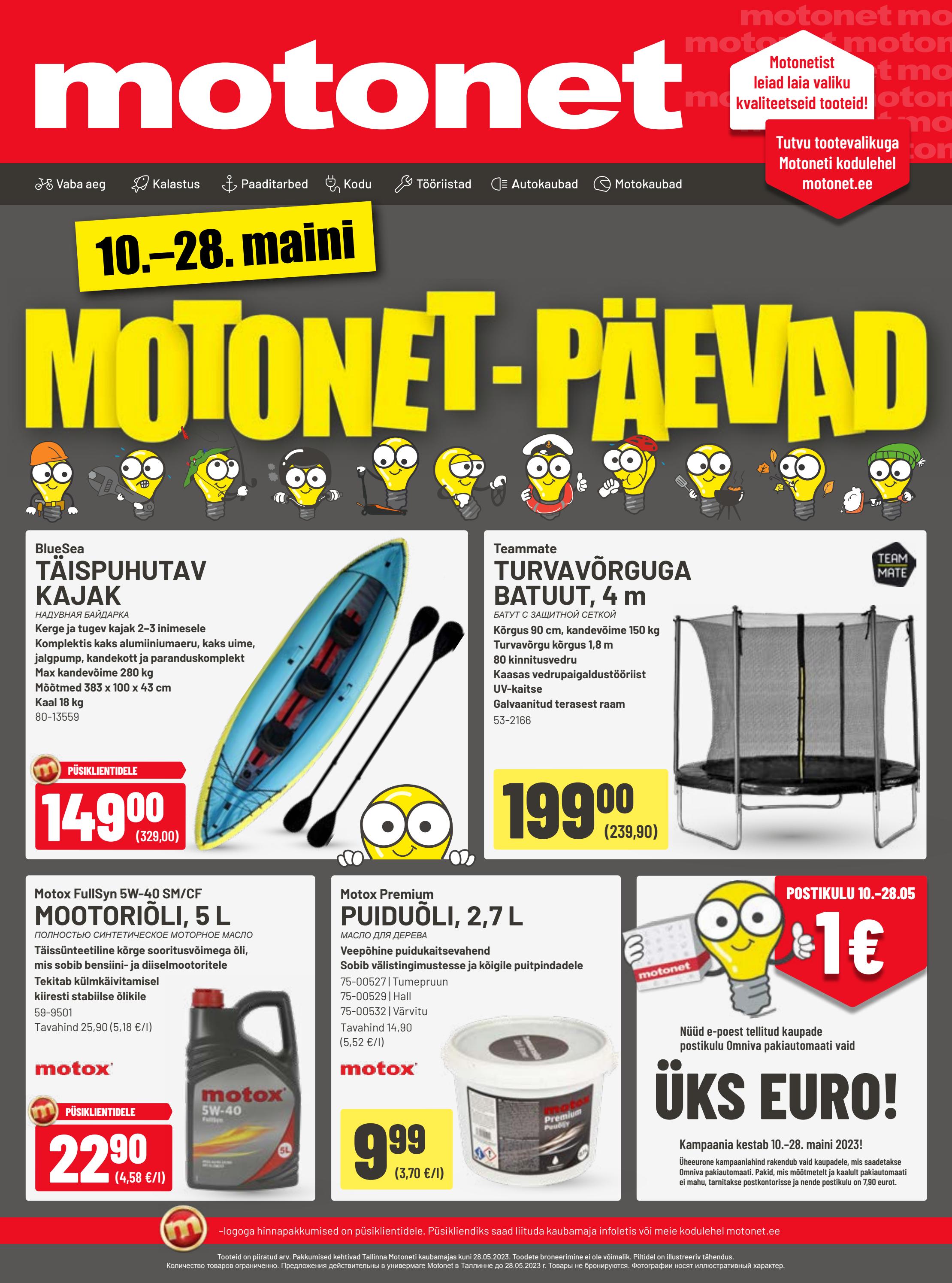 Motoneti pakkumised 10.-28.05.2023 by Motonet Oy - Issuu