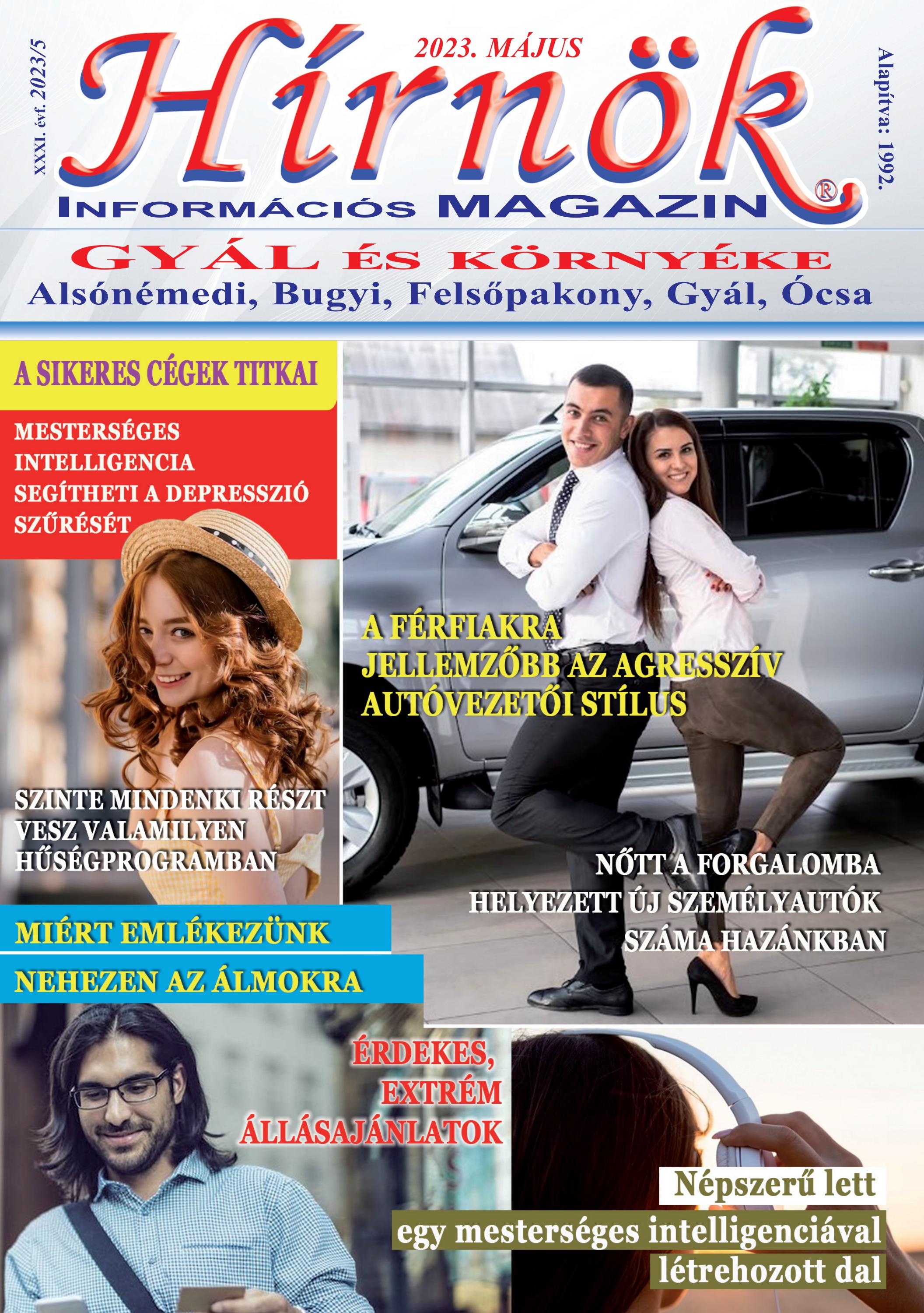 Gyál és környéke Hírnök 2023 Május by Hírnök Média - Issuu
