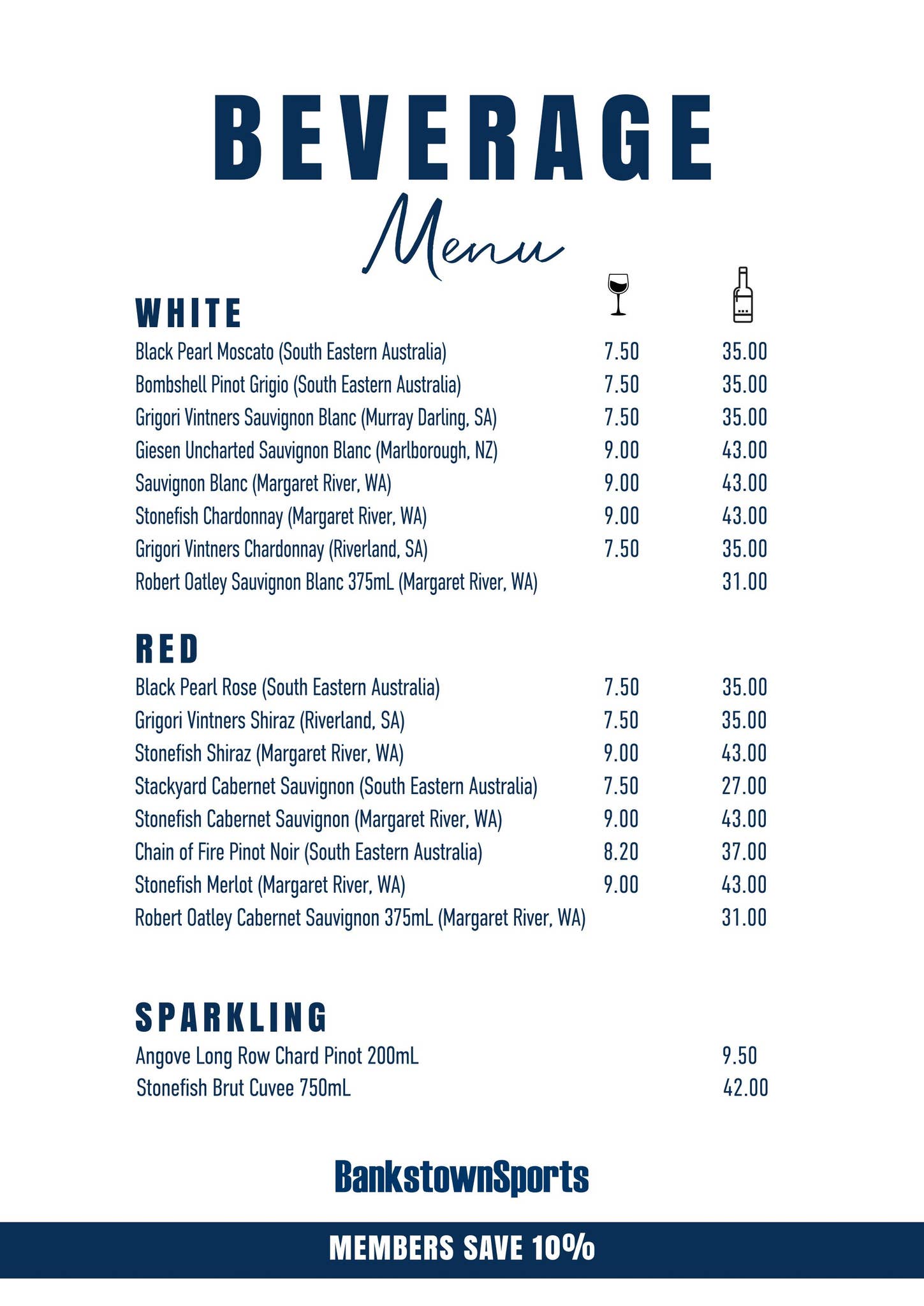 Bankstown Sports Beverage Menu 2023 by Bankstown Sports Club - Issuu