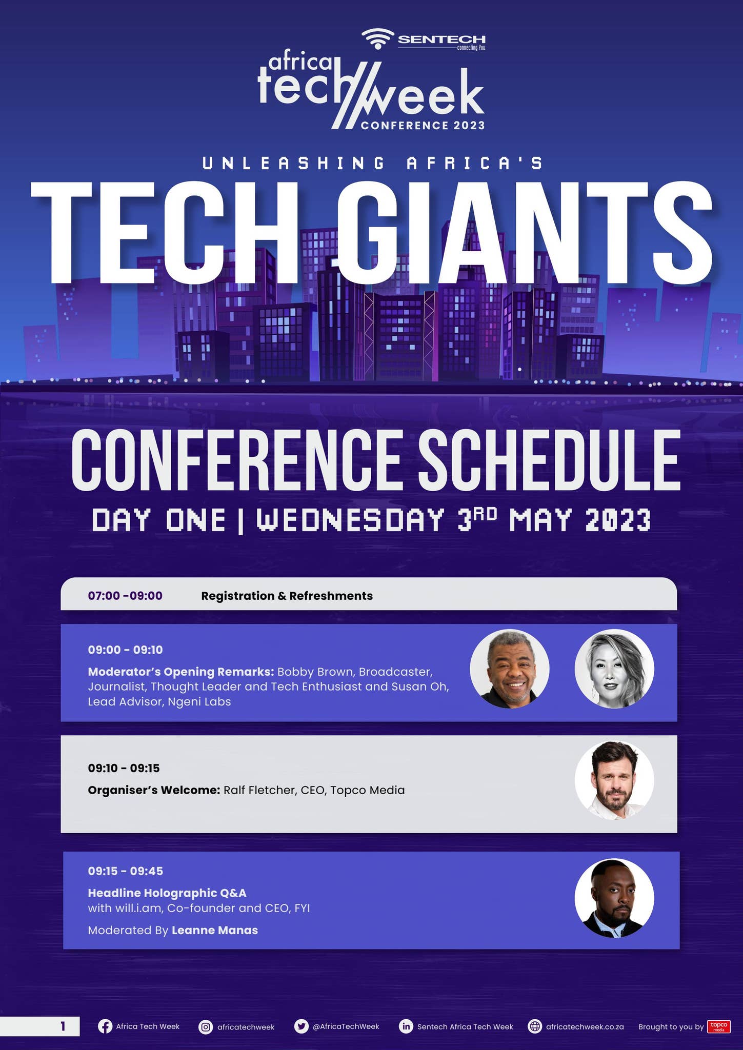 Sentech Africa Tech Week Running Order | 2023 by Topco Media - Issuu
