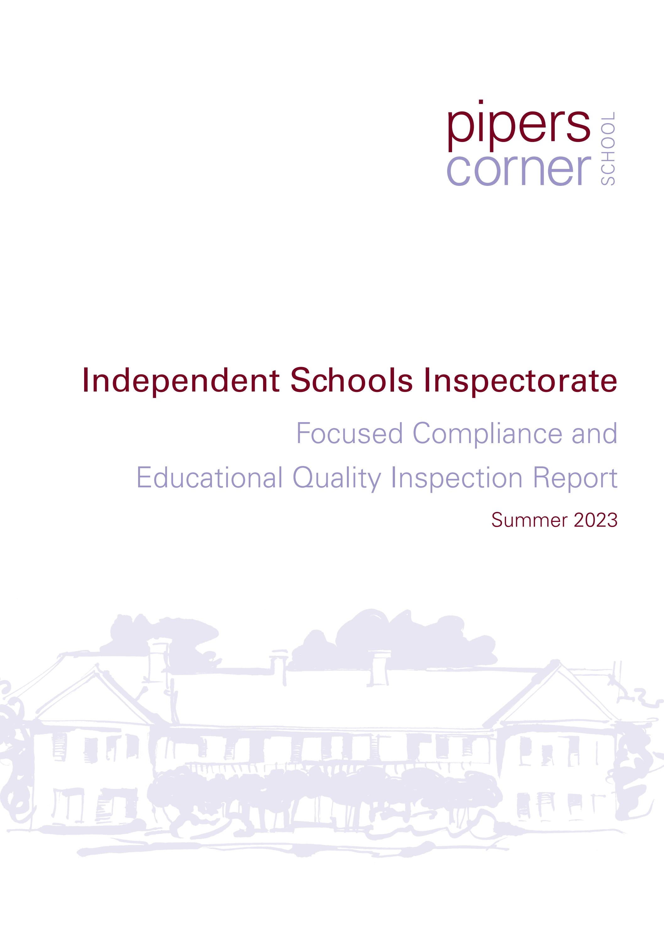 Pipers Corner School | ISI Inspection Report | Spring 2023 by Pipers ...