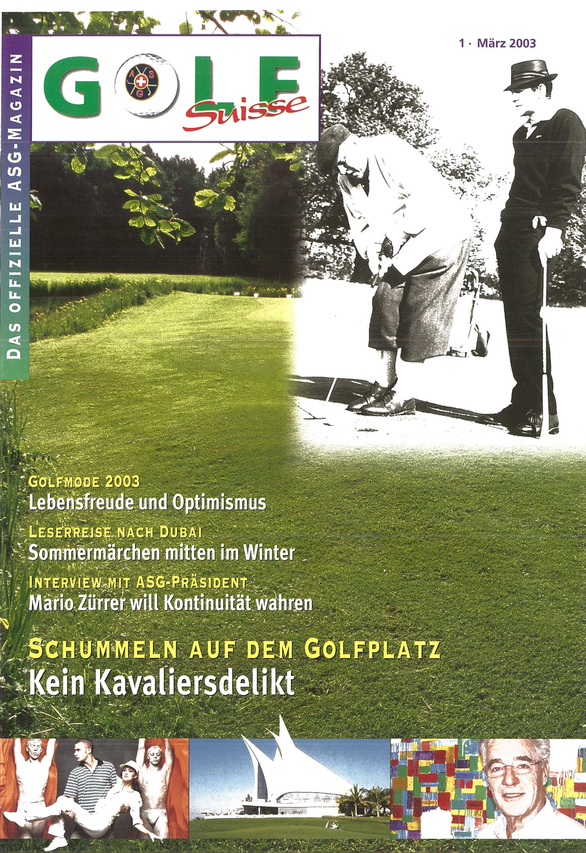 GOLFSUISSE 2003-01 DE by swissgolf.ch - Issuu