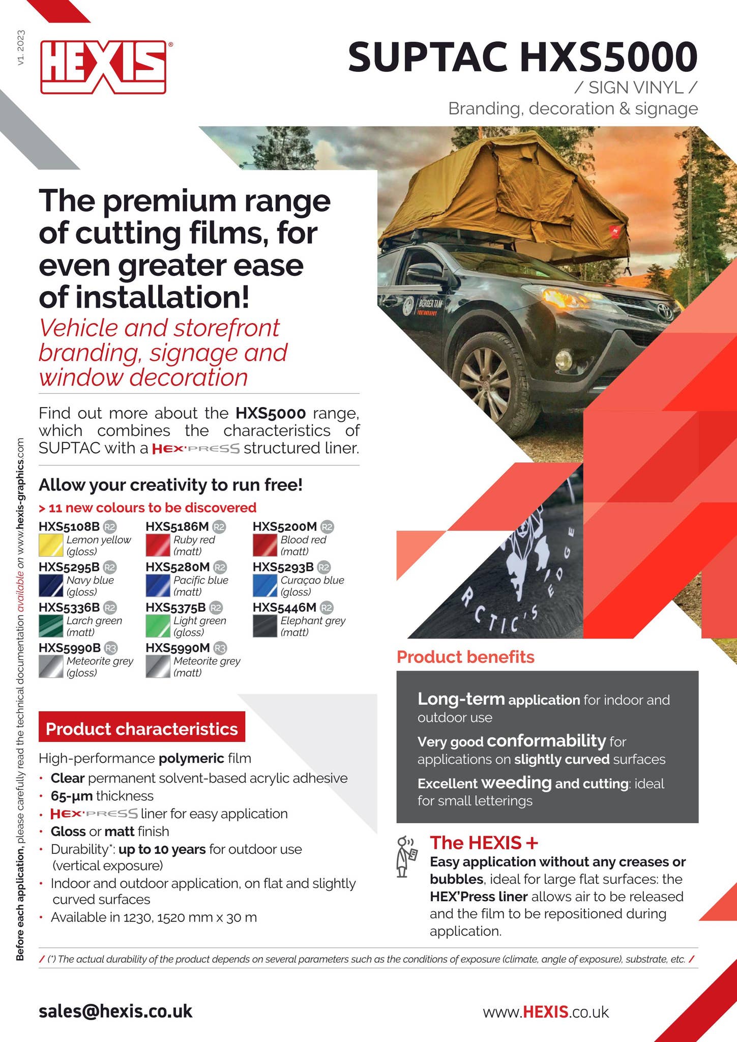 HXS5000 New Colours Product Details by HEXIS UK Ltd - Issuu