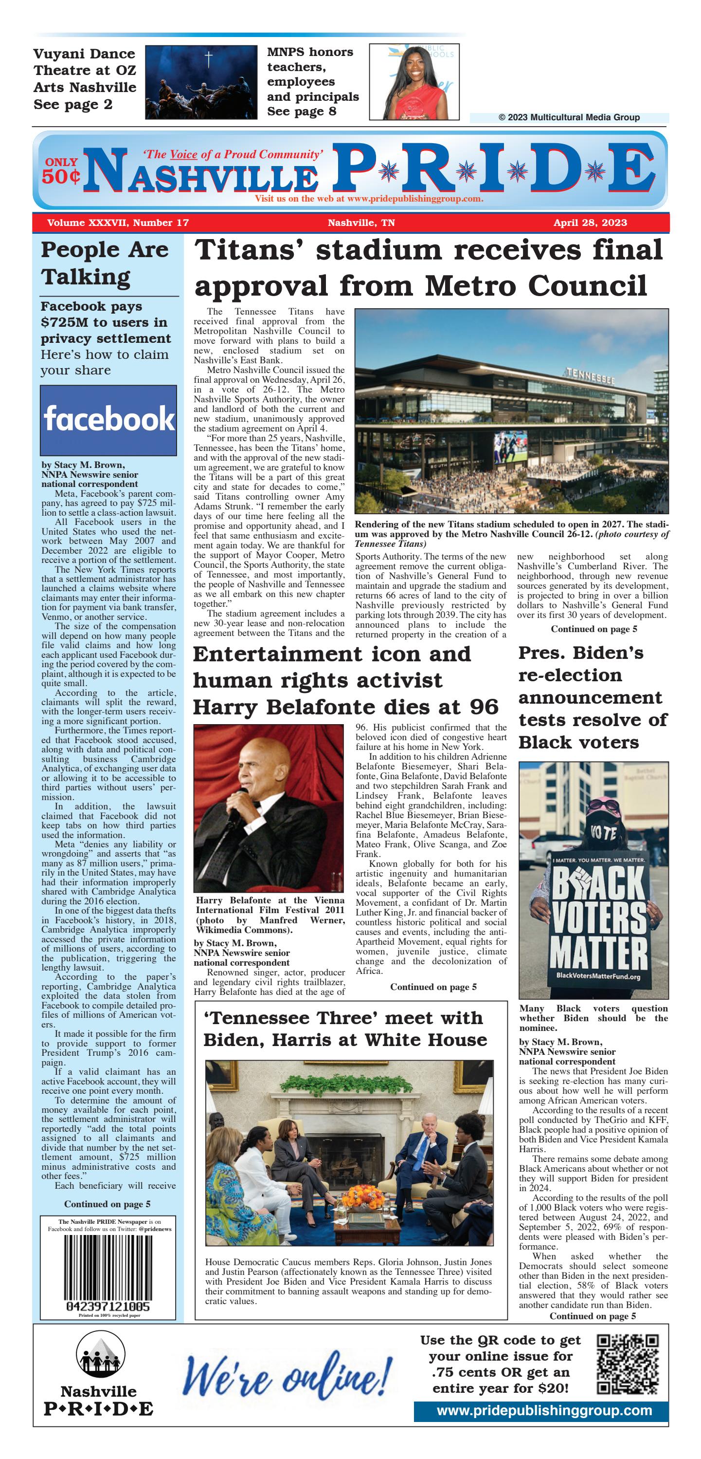 Nashville PRIDE April 28, 2023 by Nashville Pride Newspaper - Issuu